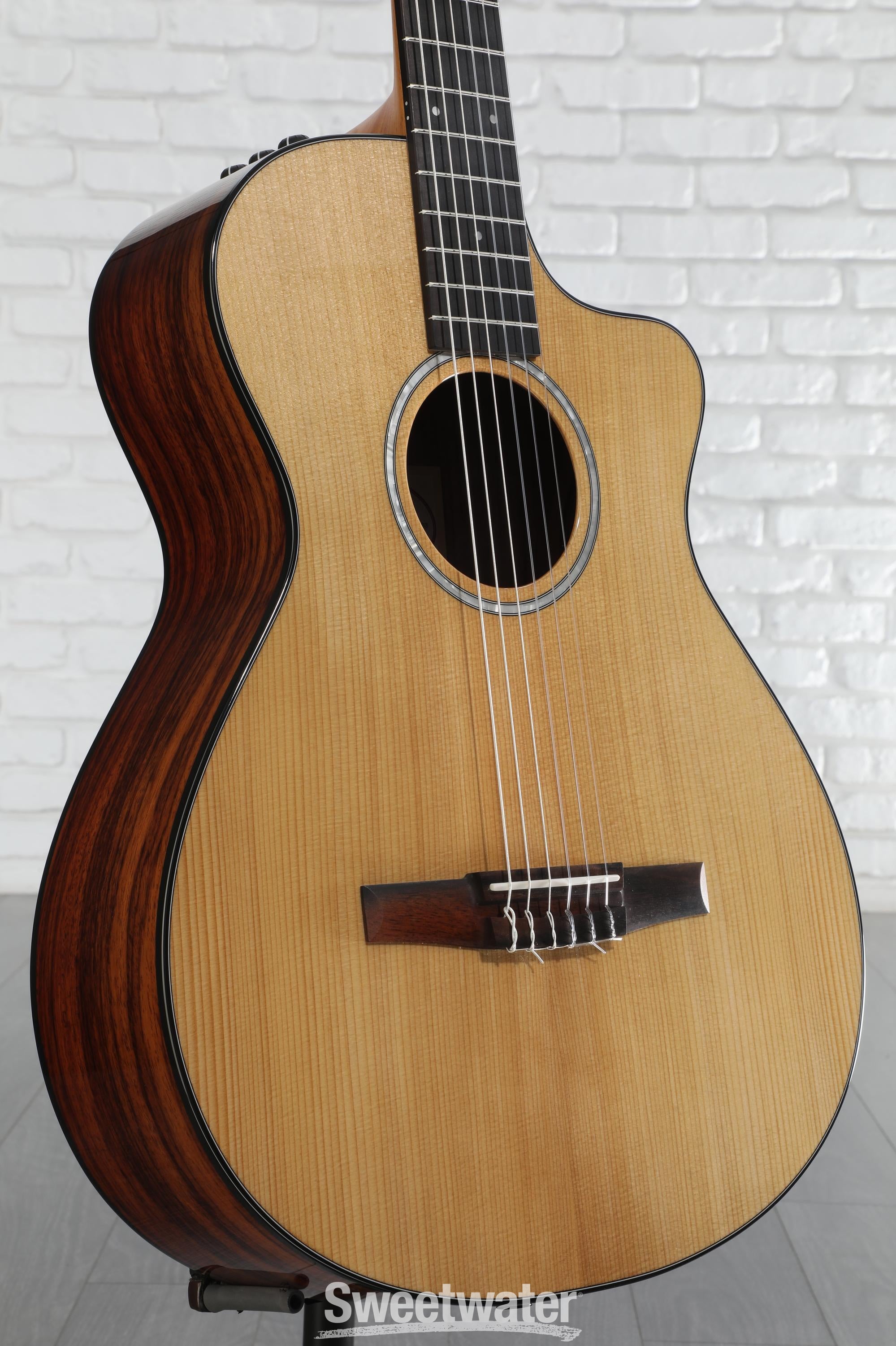 Taylor 212ce-N Plus Grand Concert Acoustic-electric Nylon-string Guitar ...