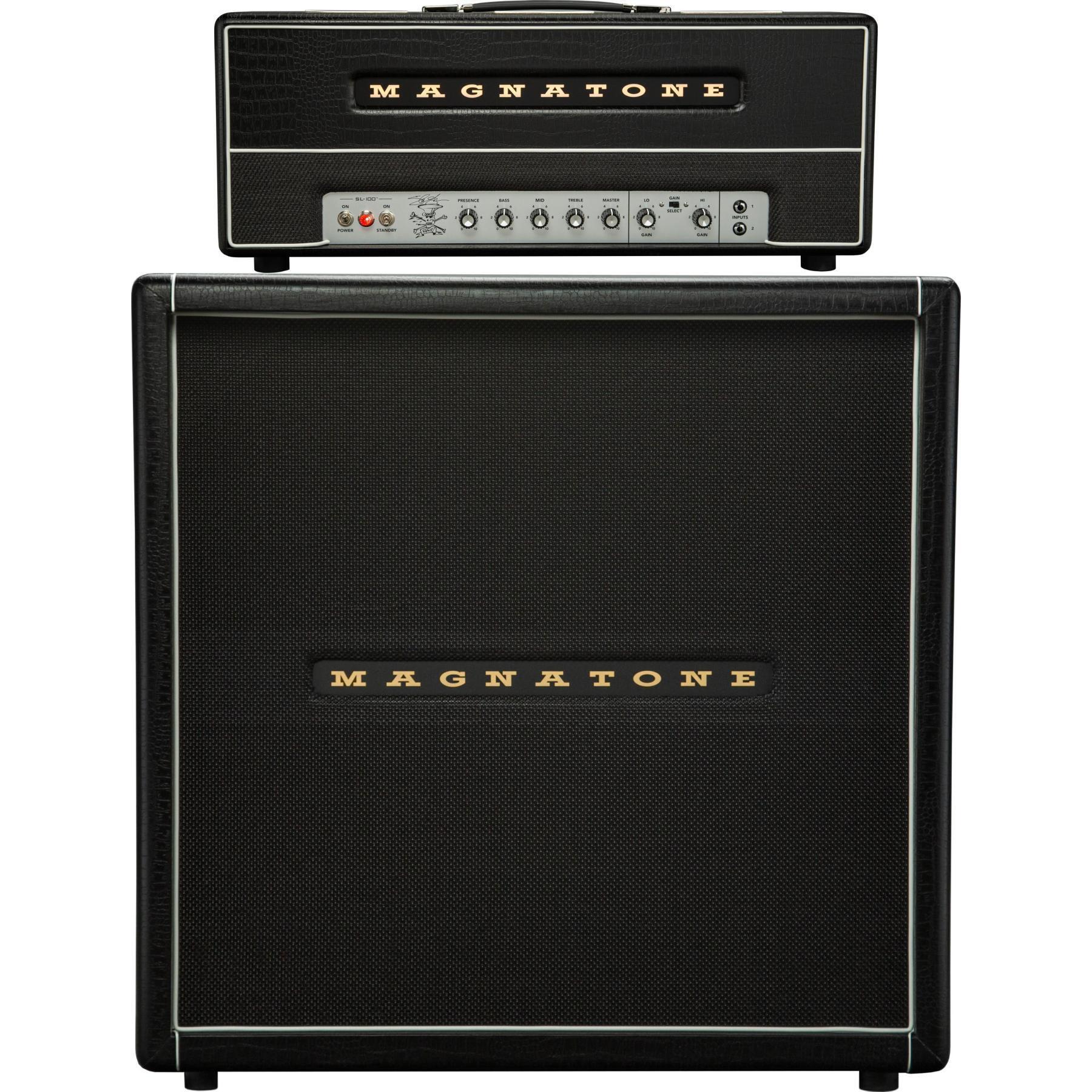 Magnatone SL-100 Slash Signature 100-watt Tube Amplifier Head and 4 x ...