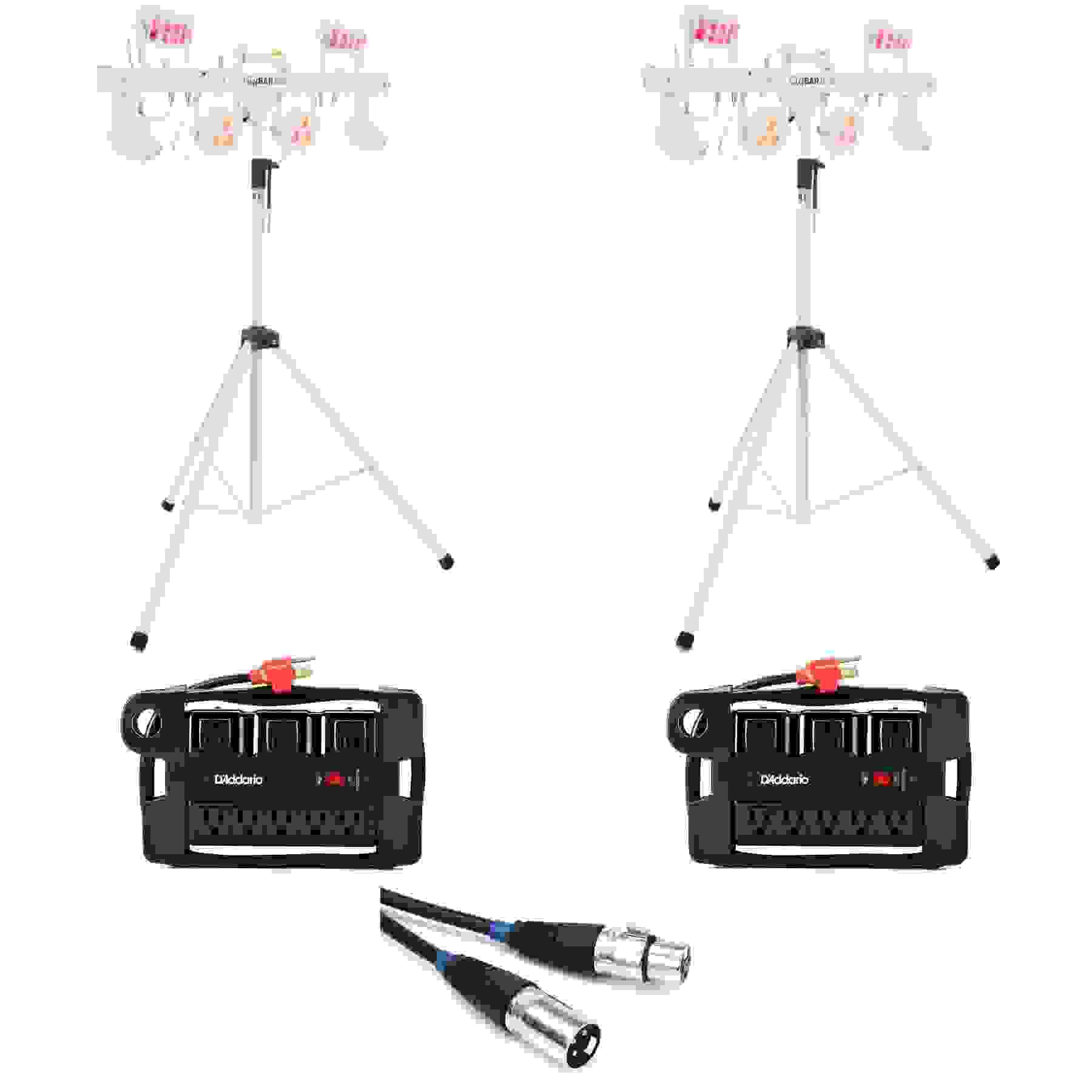 Chauvet DJ Gig Bar Move 5-in-1 LED Lighting System Pair Bundle - White | Sweetwater