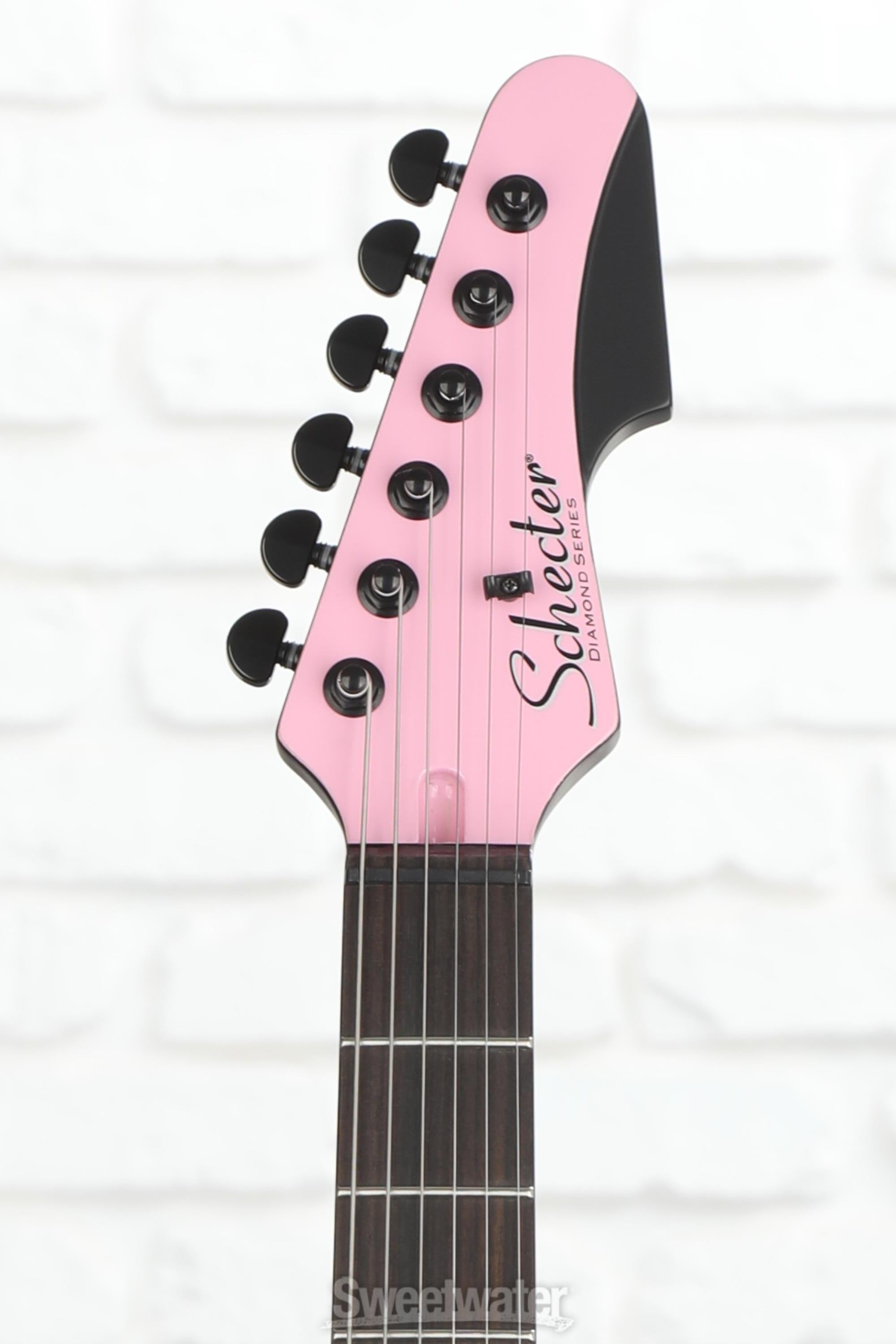 Schecter Machine Gun Kelly Signature PT Electric Guitar - Pink | Sweetwater