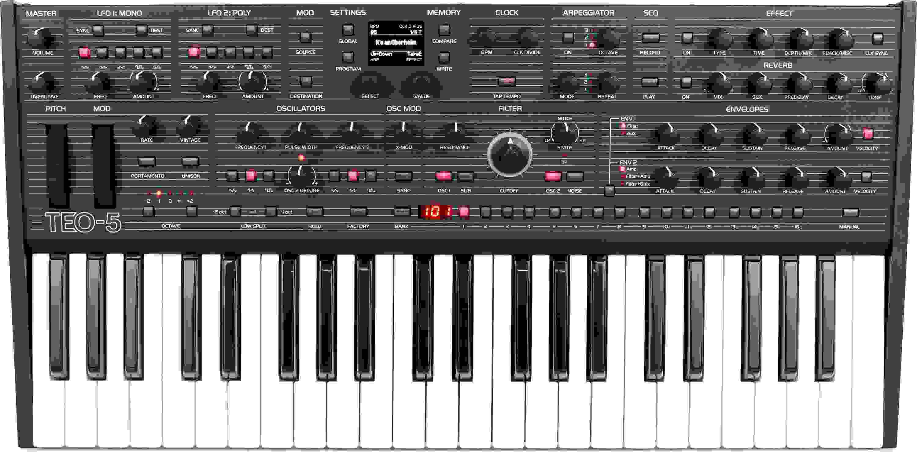 Oberheim TEO-5 Compact Polyphonic Analog Synthesizer | Sweetwater