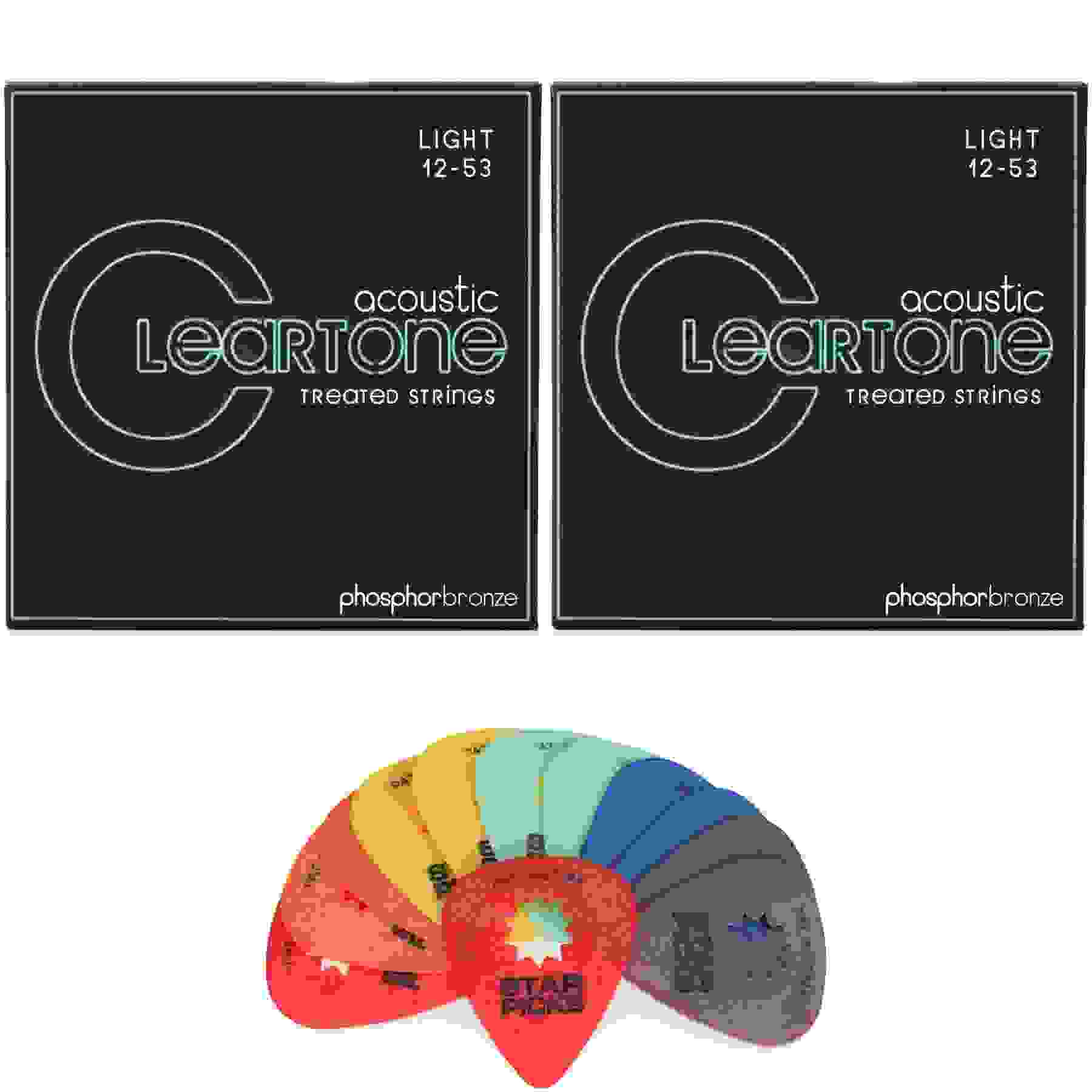 Cleartone 7412 EMP Phosphor Bronze Acoustic Guitar Strings (2 Pack ...