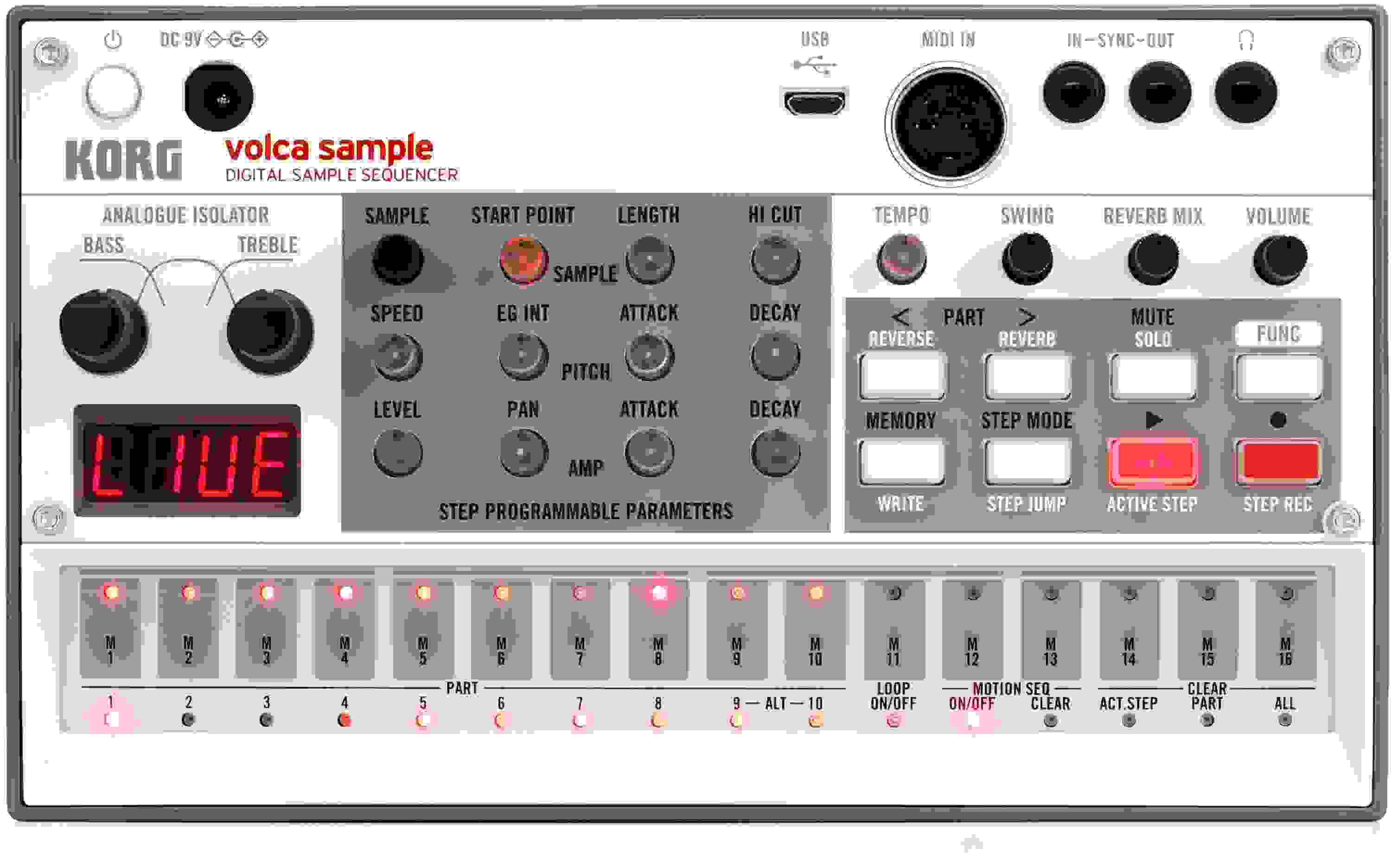 Korg Volca Sample 2 Digital Sample Sequencer | Sweetwater