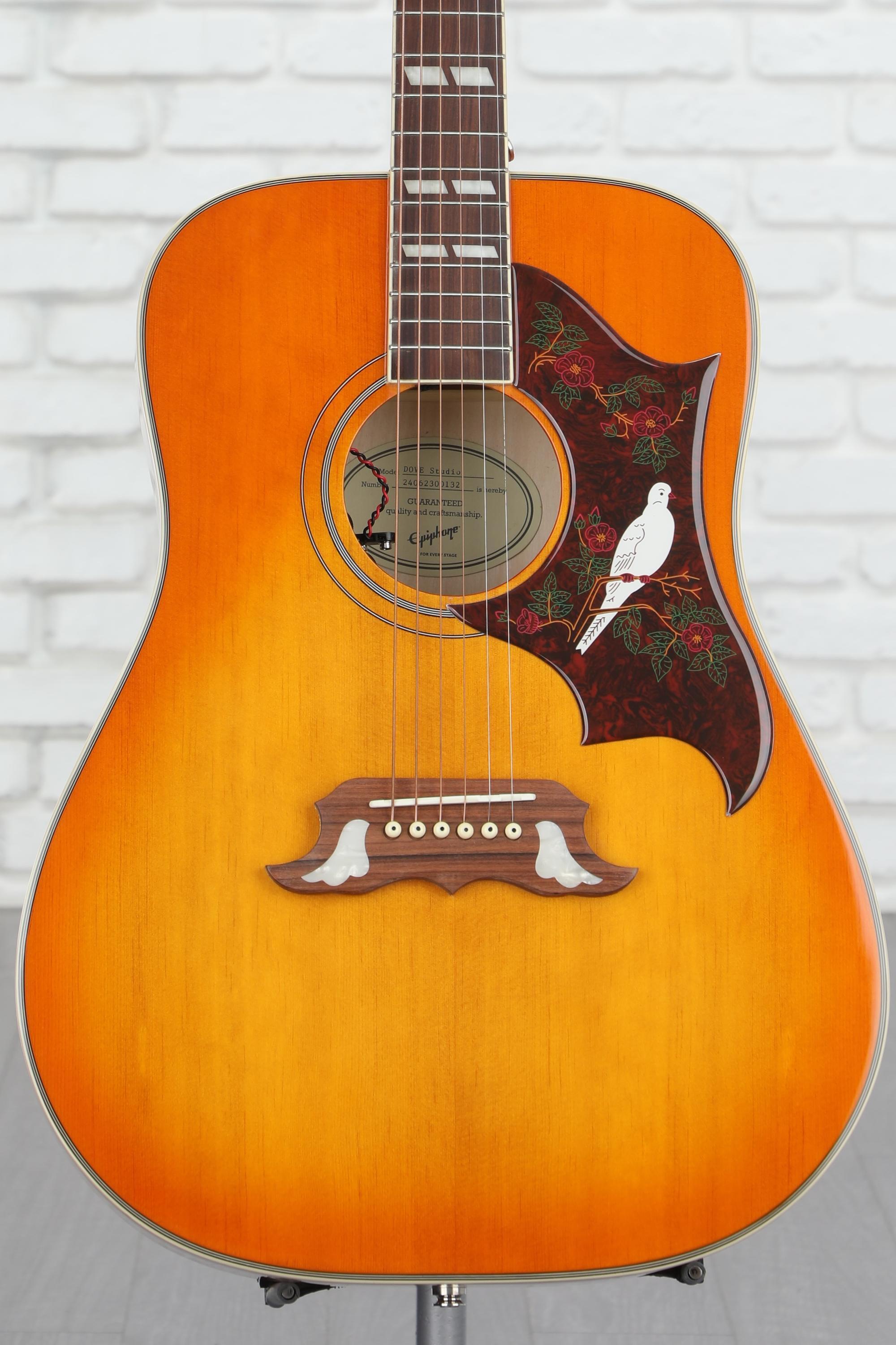 Epiphone Dove Studio Acoustic-electric Guitar - Violin Burst | Sweetwater