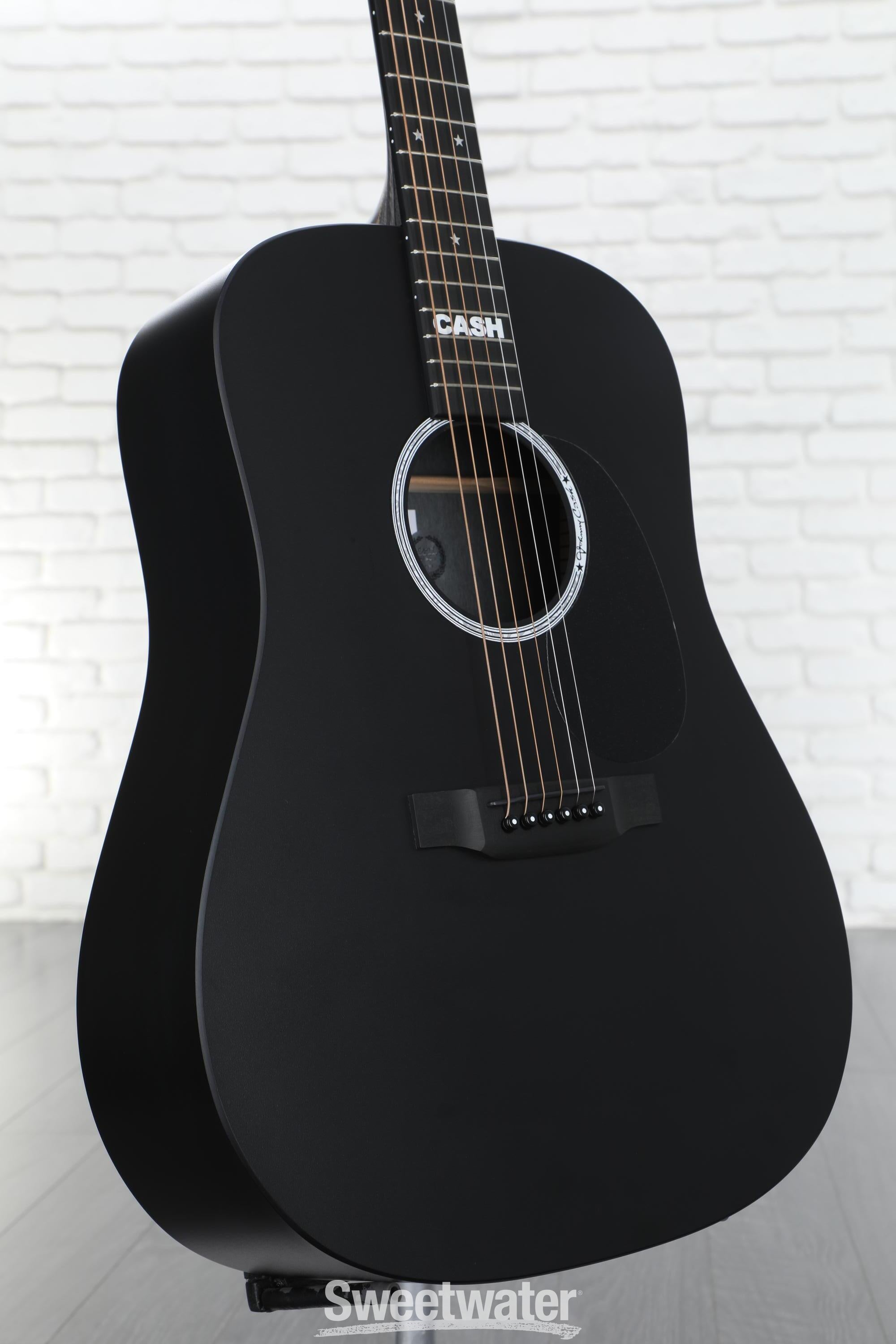 Martin DX Johnny Cash - Jett Black | Sweetwater