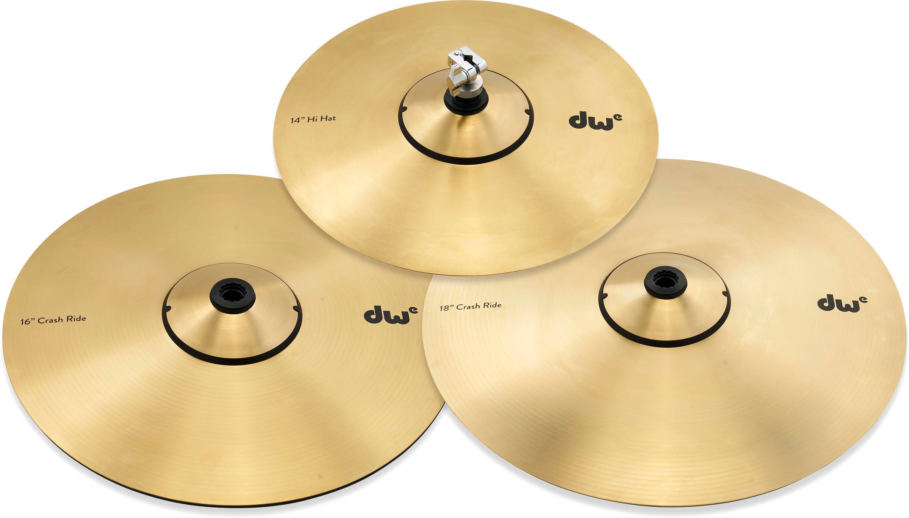 DW DWe 3-piece Electronic Cymbal Pack | Sweetwater