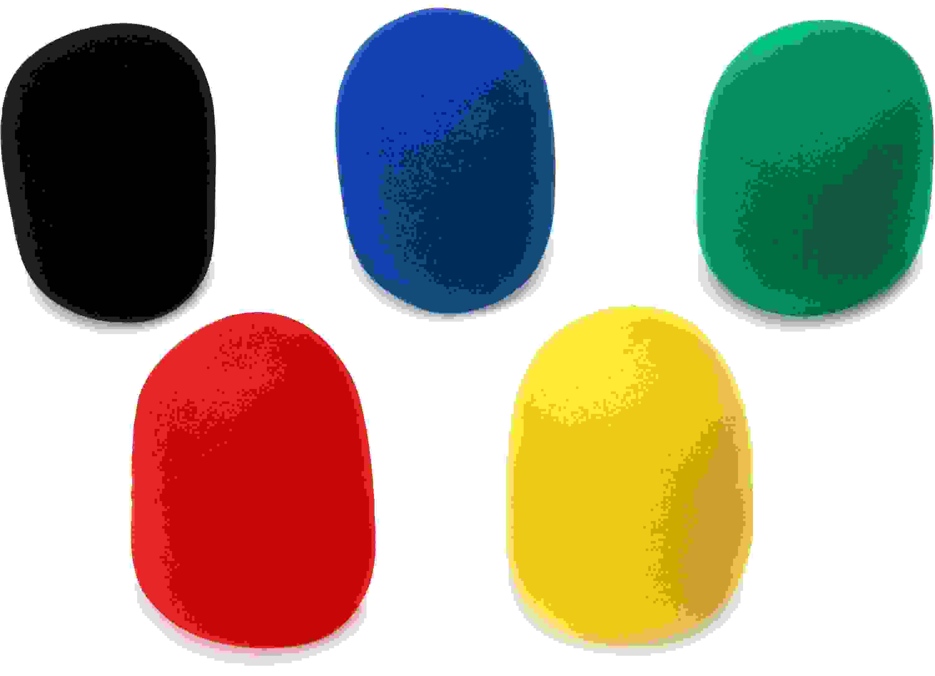 On-Stage ASWS58C5 Windscreen for Handheld Microphones - Multi-color (5 ...