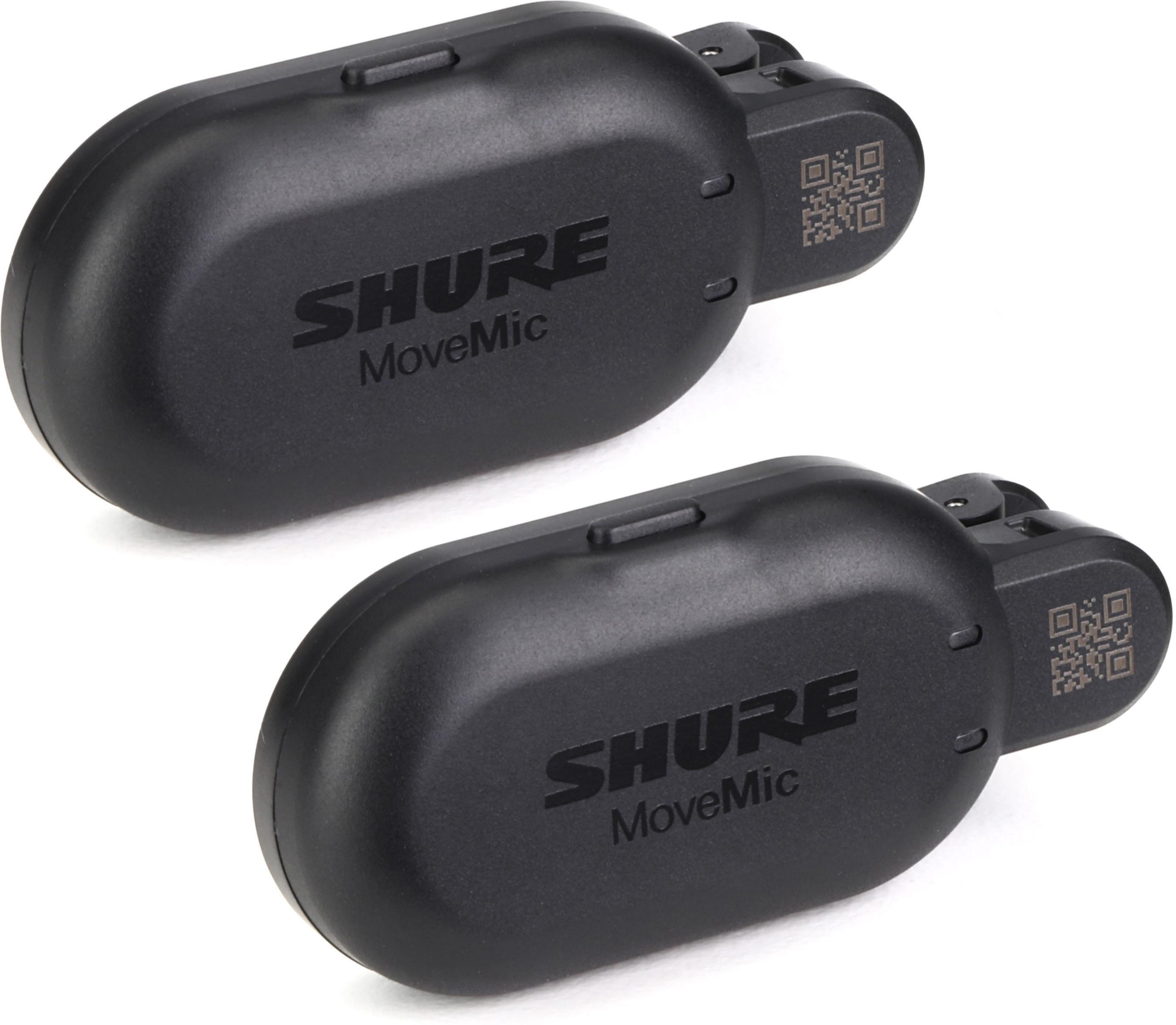 Shure MoveMic Two Wireless Lavalier Microphone System | Sweetwater