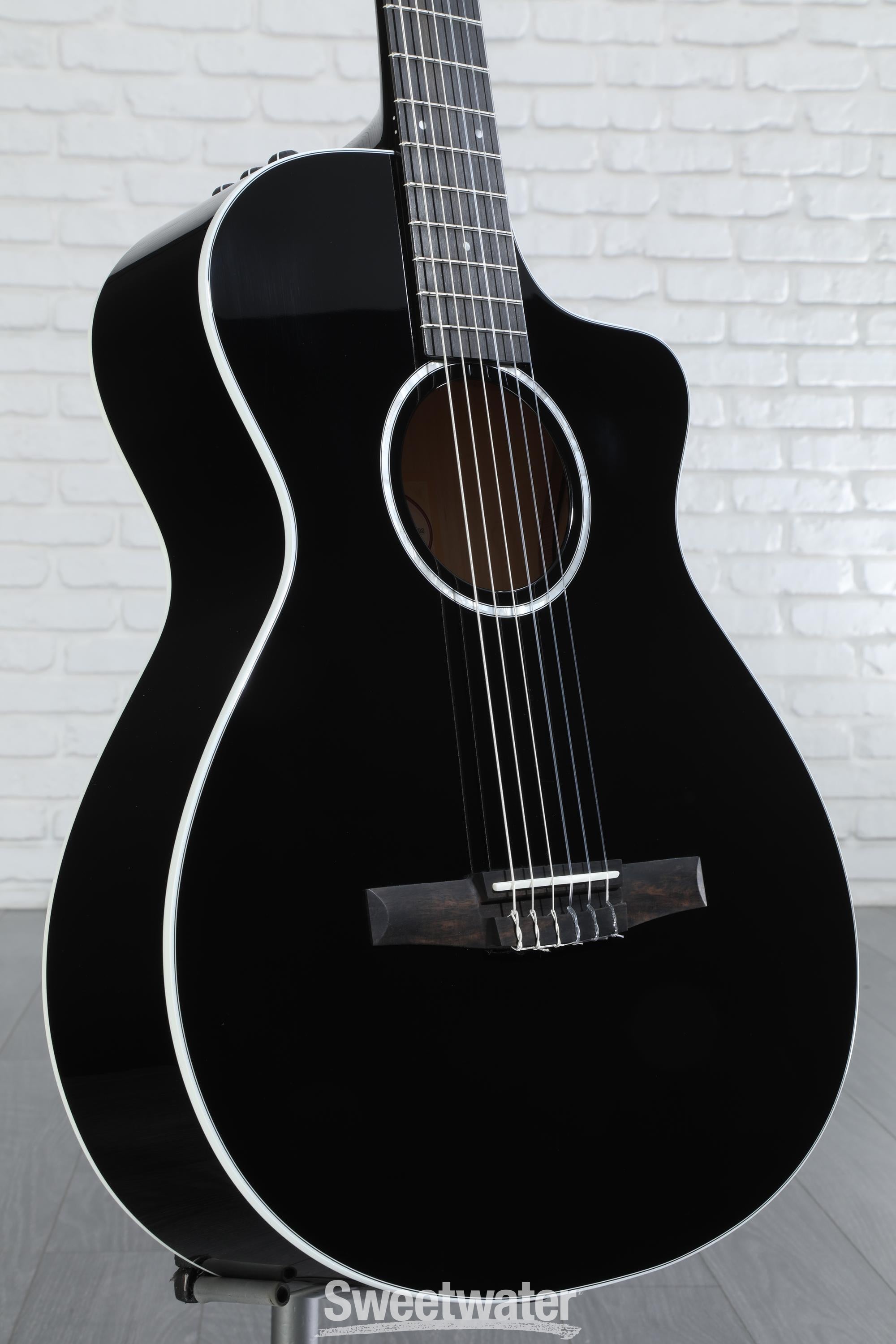 Taylor 212ce-N Plus Acoustic-electric Nylon-string Guitar - Black ...