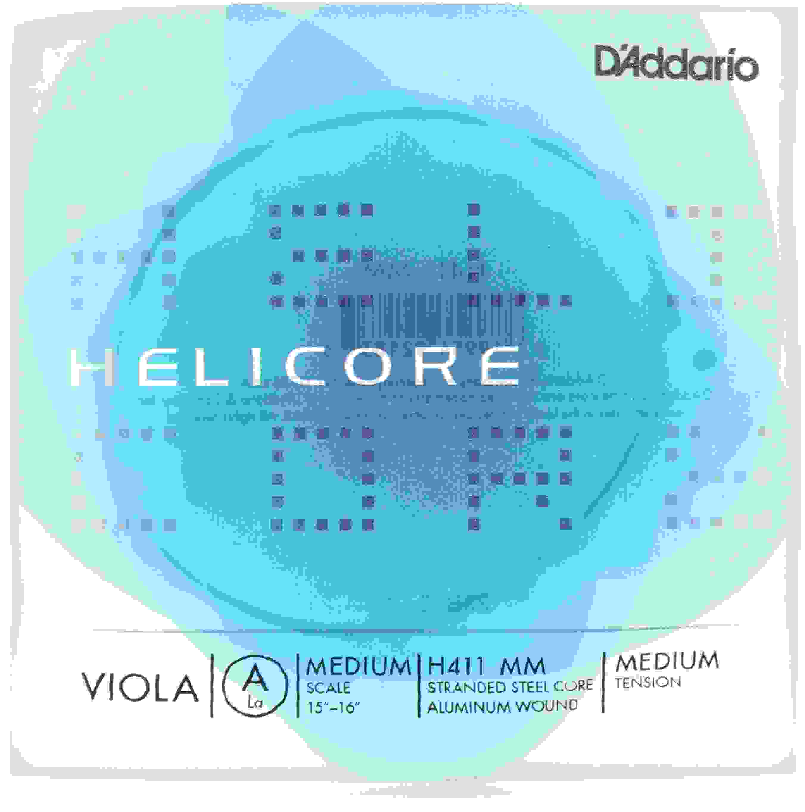 D'Addario H411 MM Helicore Viola A String - Medium Scale (15-16 inch ...