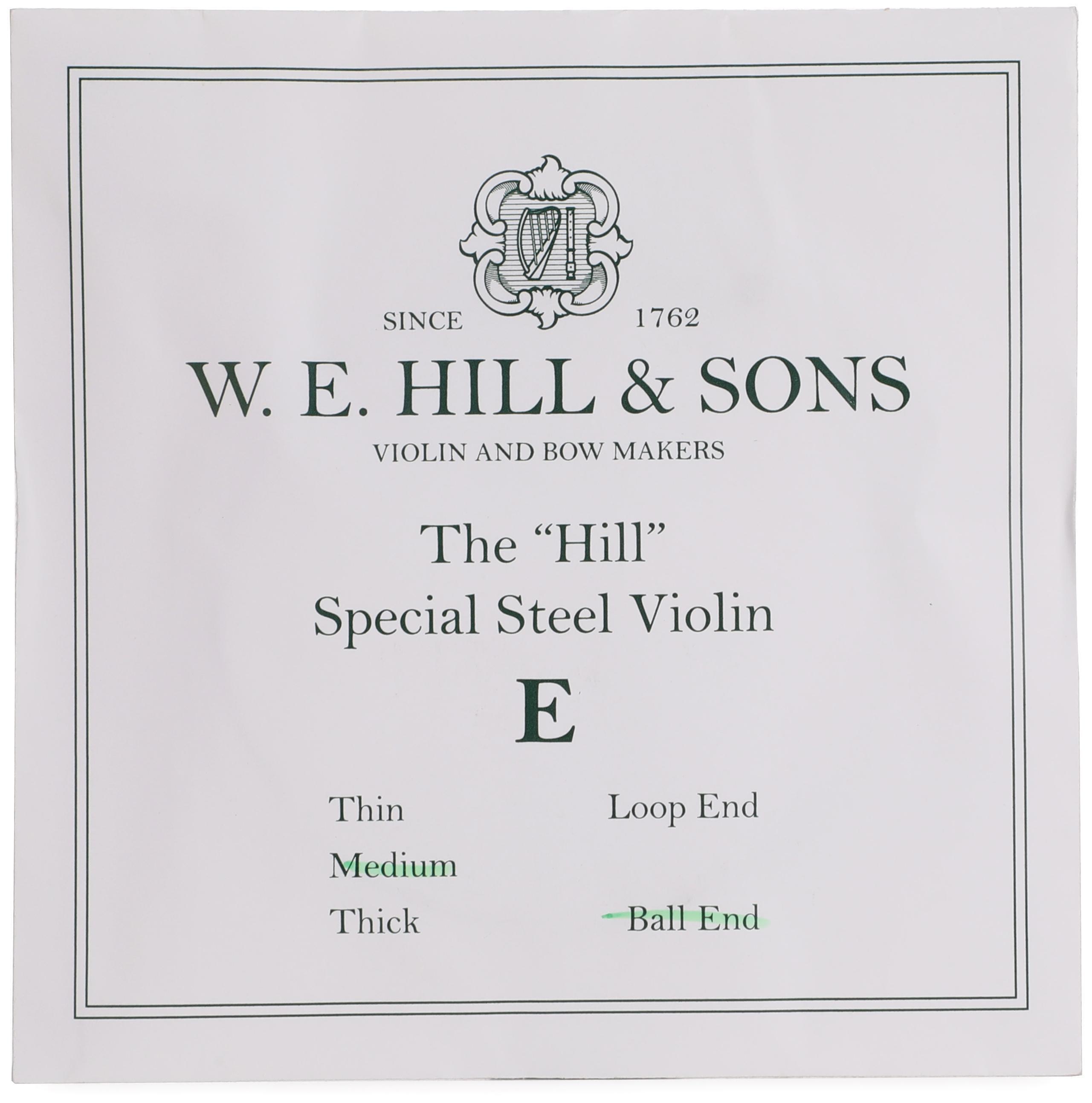 W.E. Hill & Sons Violin E String - Ball End, 4/4 Size | Sweetwater