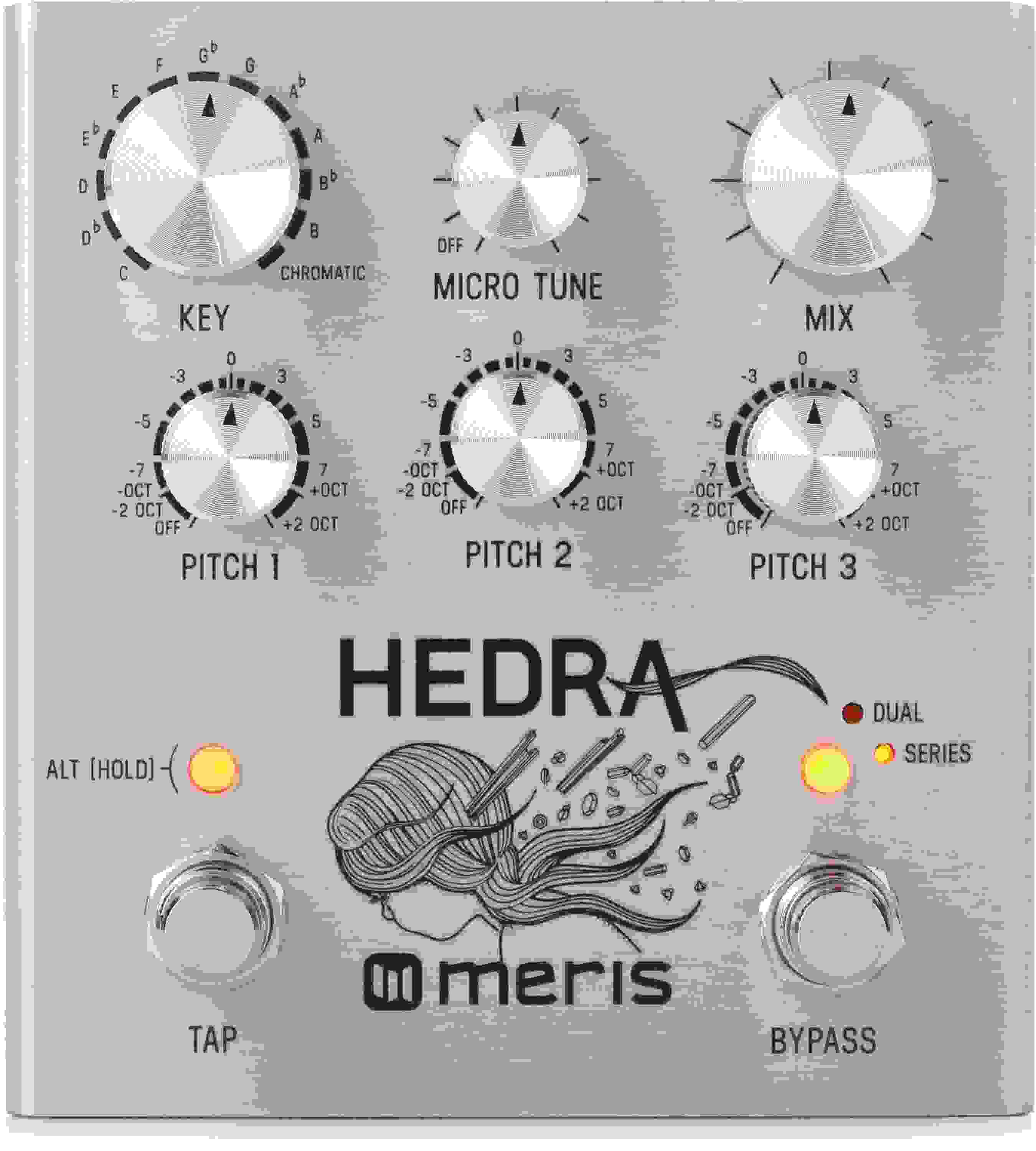 Meris Hedra 3-Voice Rhythmic Pitch Shifter Pedal | Sweetwater