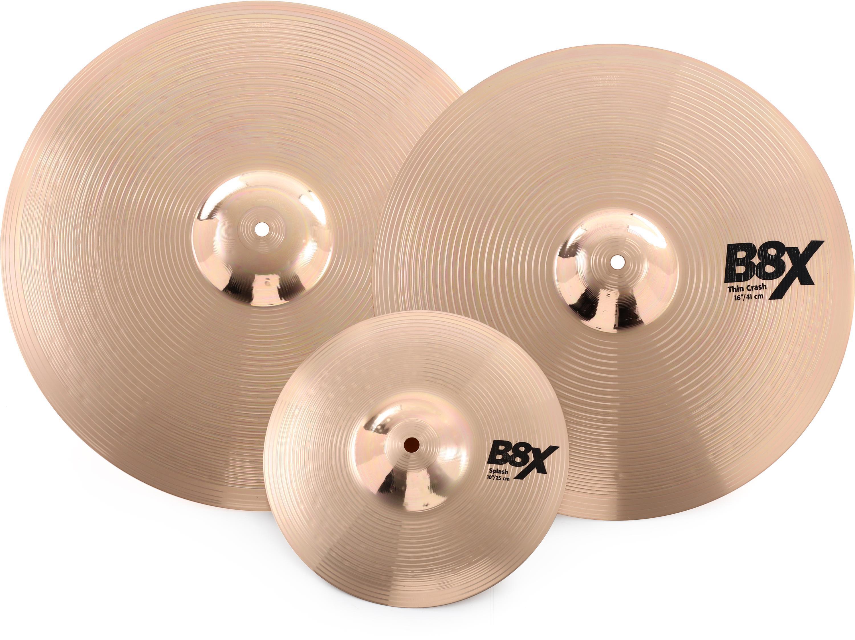 Sabian B8X Crash Cymbal Pack - 16/18 inch - with Free 10 inch Splash ...