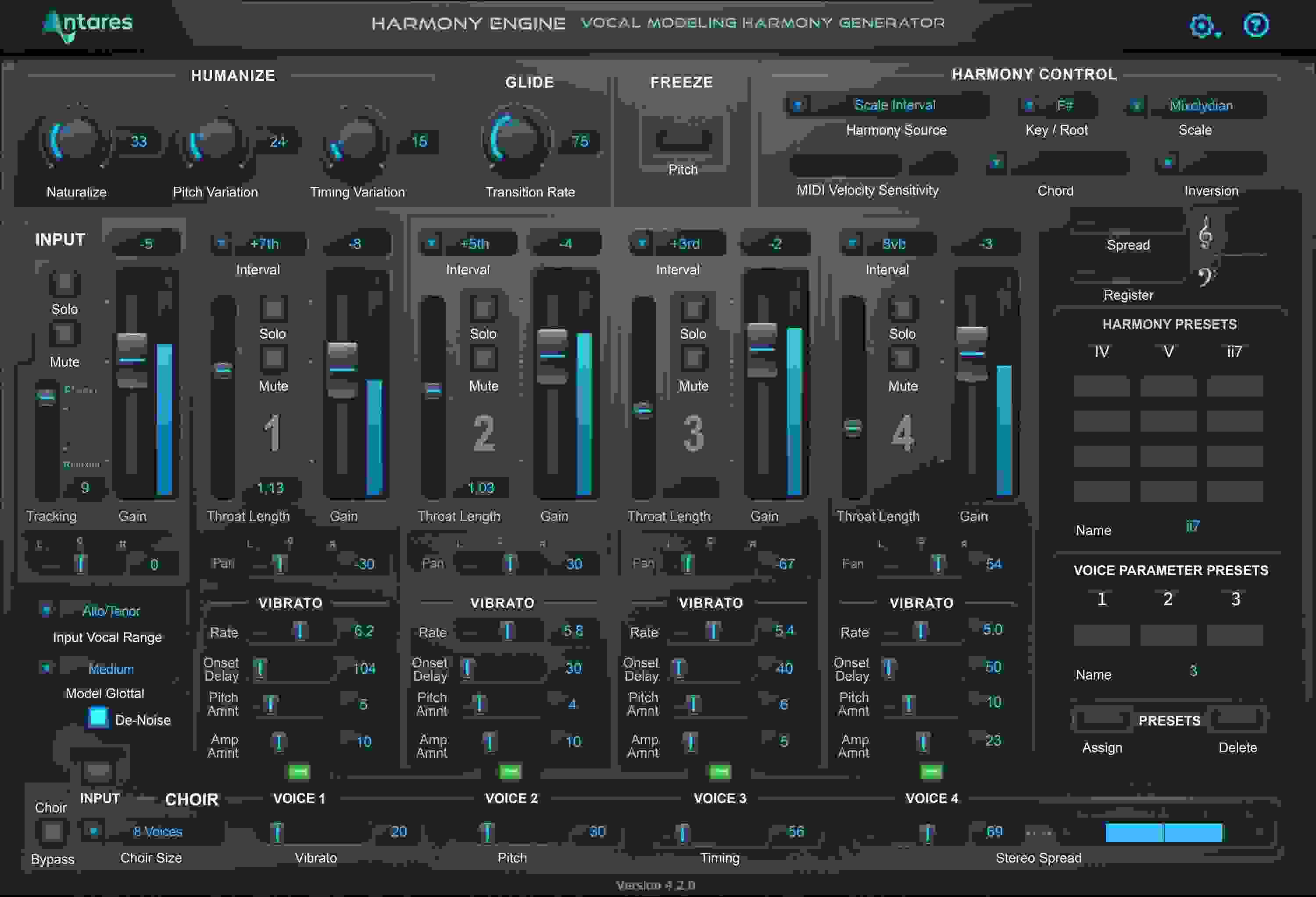 Antares Harmony Engine Vocal Harmony Plug-in | Sweetwater