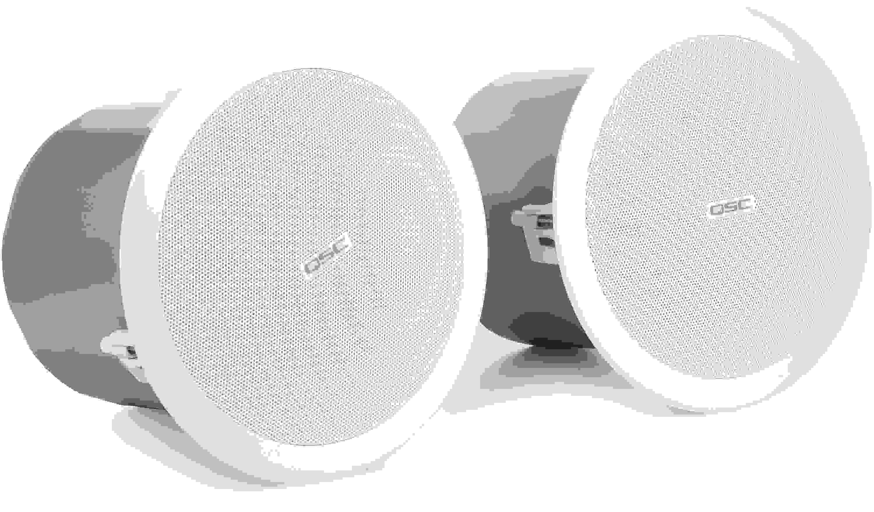 QSC AC-C6T 6.5-inch Ceiling-mounted Loudspeaker Pair - White | Sweetwater
