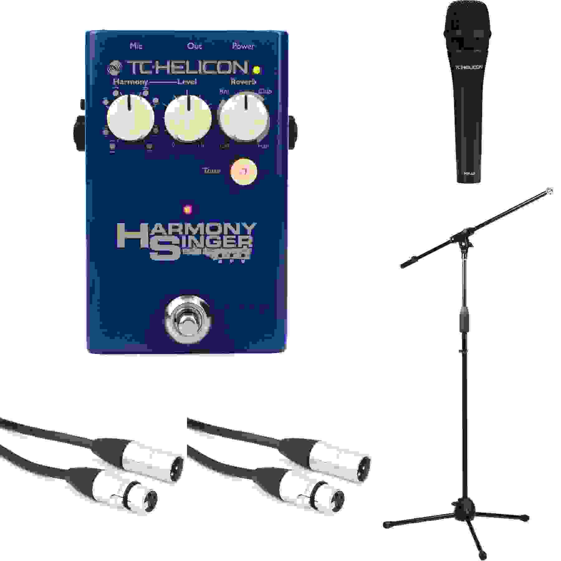 TC-Helicon Harmony Singer 2 Vocal Harmony and Reverb Pedal and MP60 ...