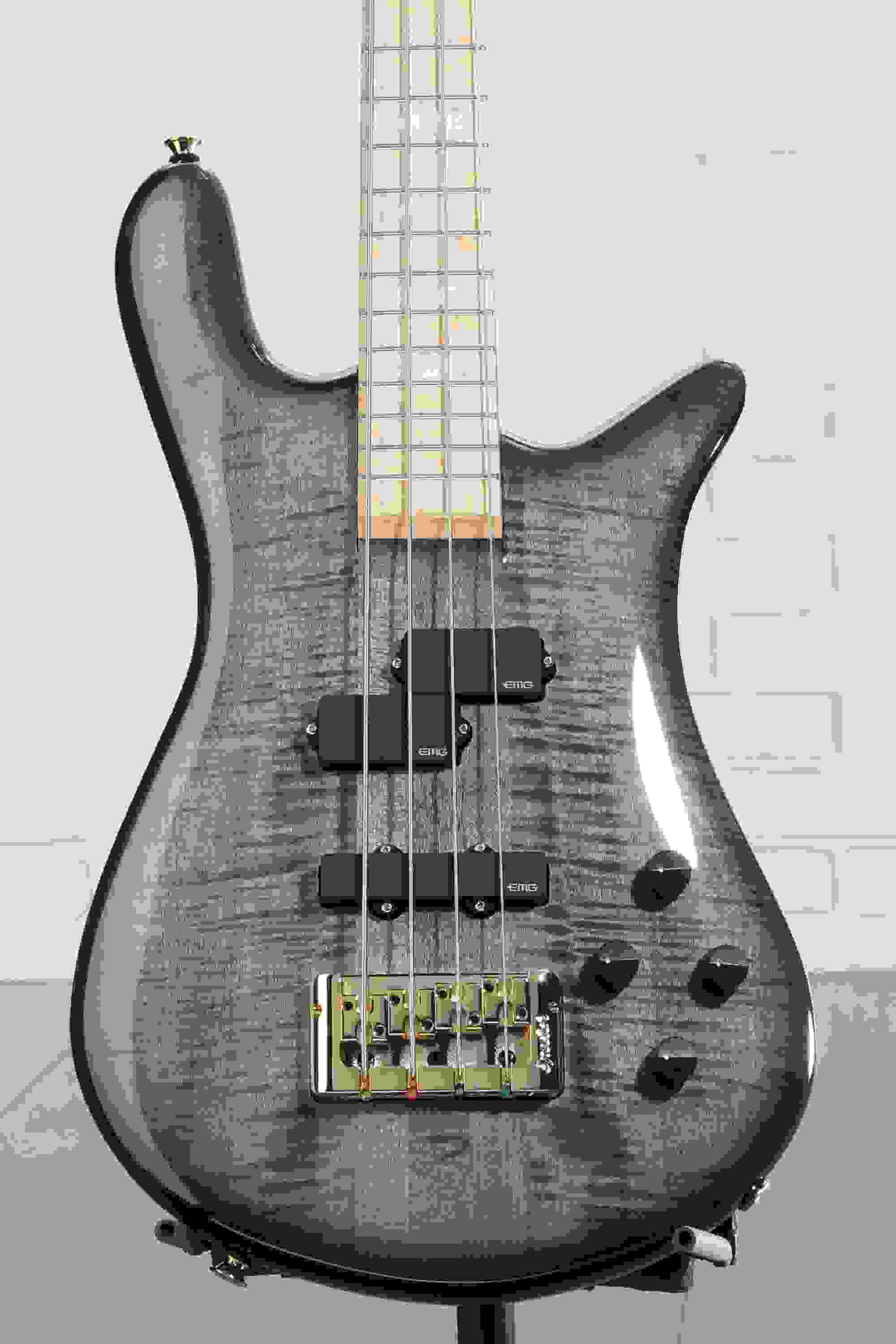 Spector Euro 4 LX Electric Bass Guitar - Black Stain Gloss, Maple ...