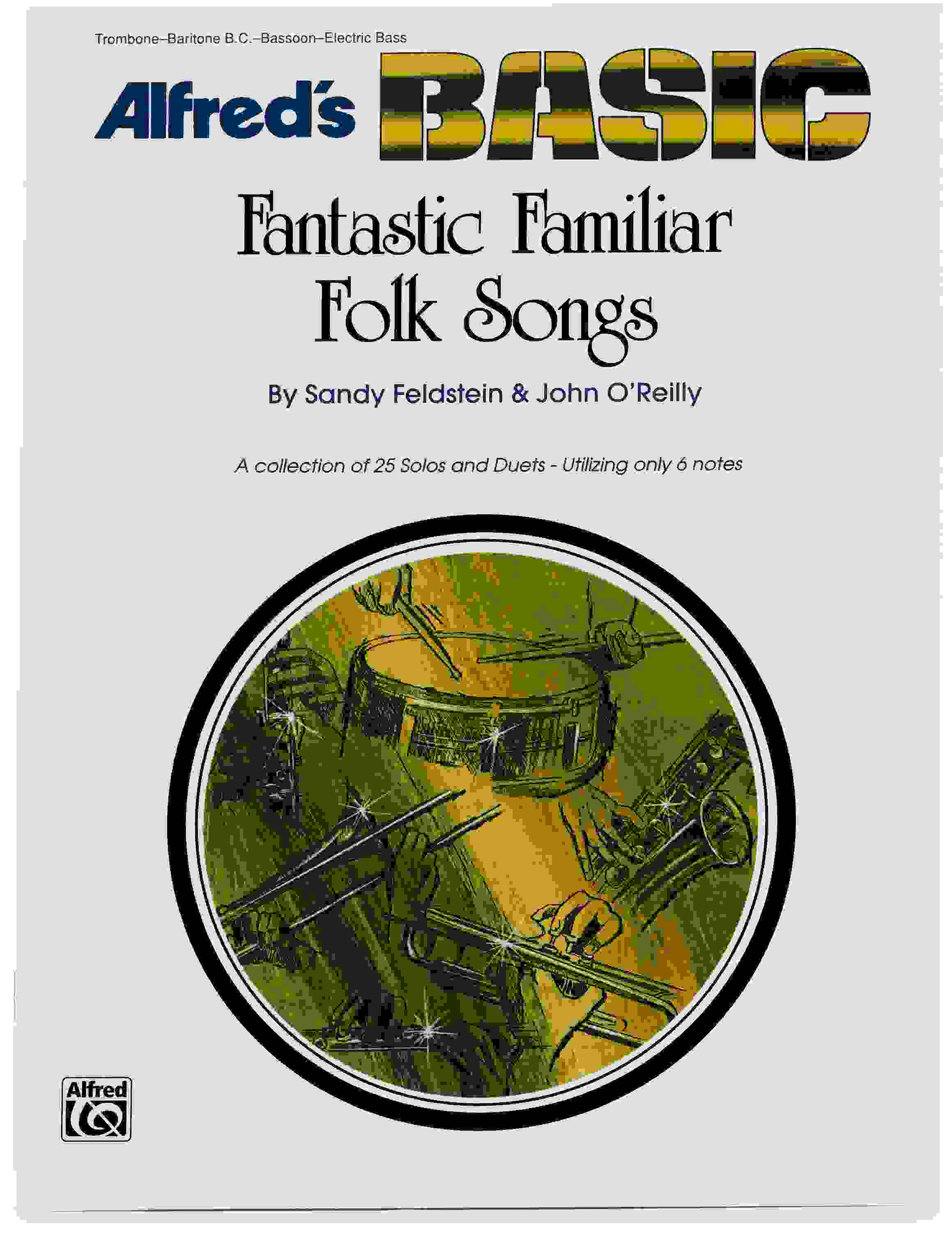 Alfred Fantastic Familiar Folk Songs: Bass Clef Instruments | Sweetwater