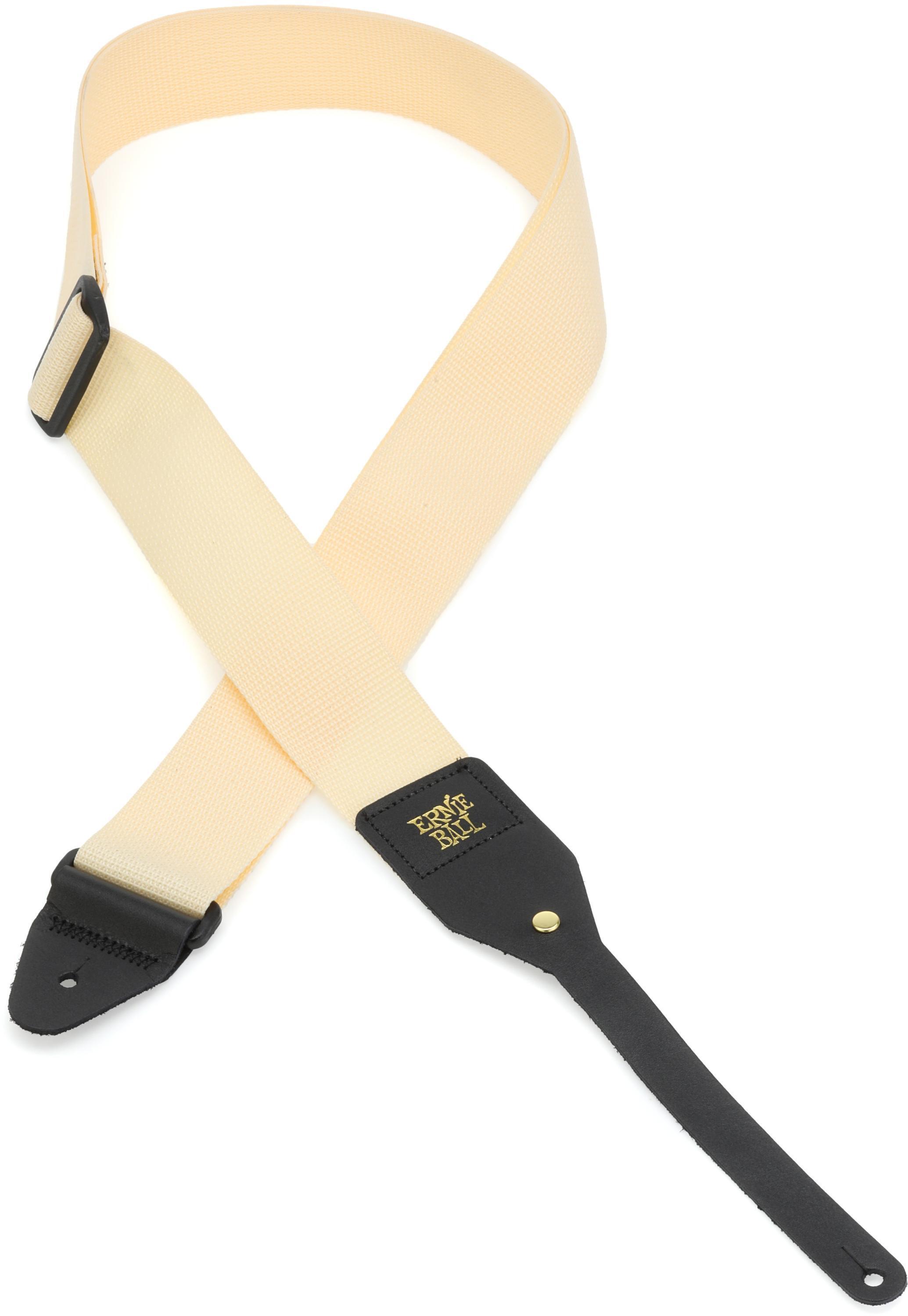 Ernie Ball 2-inch Polypro Acoustic Guitar Strap - Cream | Sweetwater