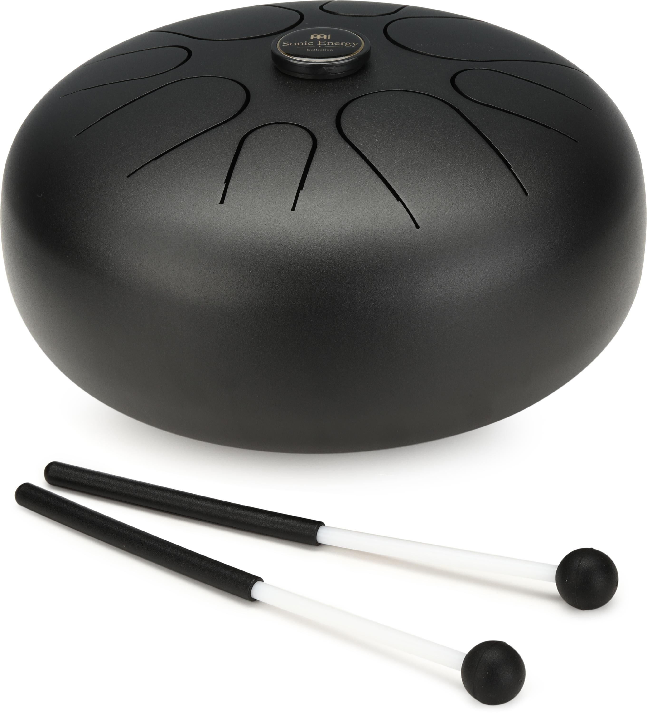 Meinl Sonic Energy 12-inch Steel Tongue Drum, G Major - Black | Sweetwater
