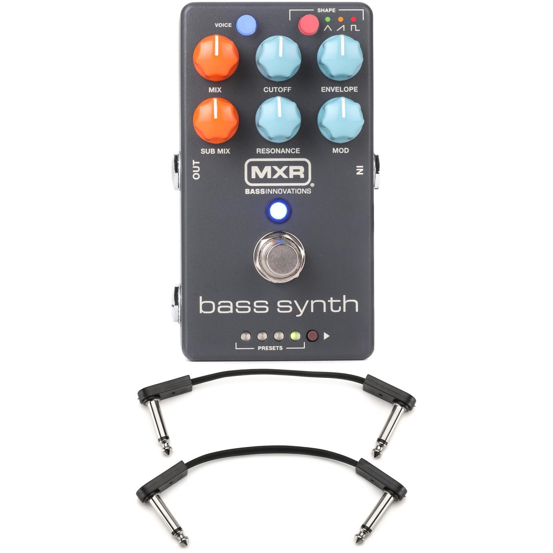 MXR Bass Synth Pedal with EBS Patch Cables | Sweetwater