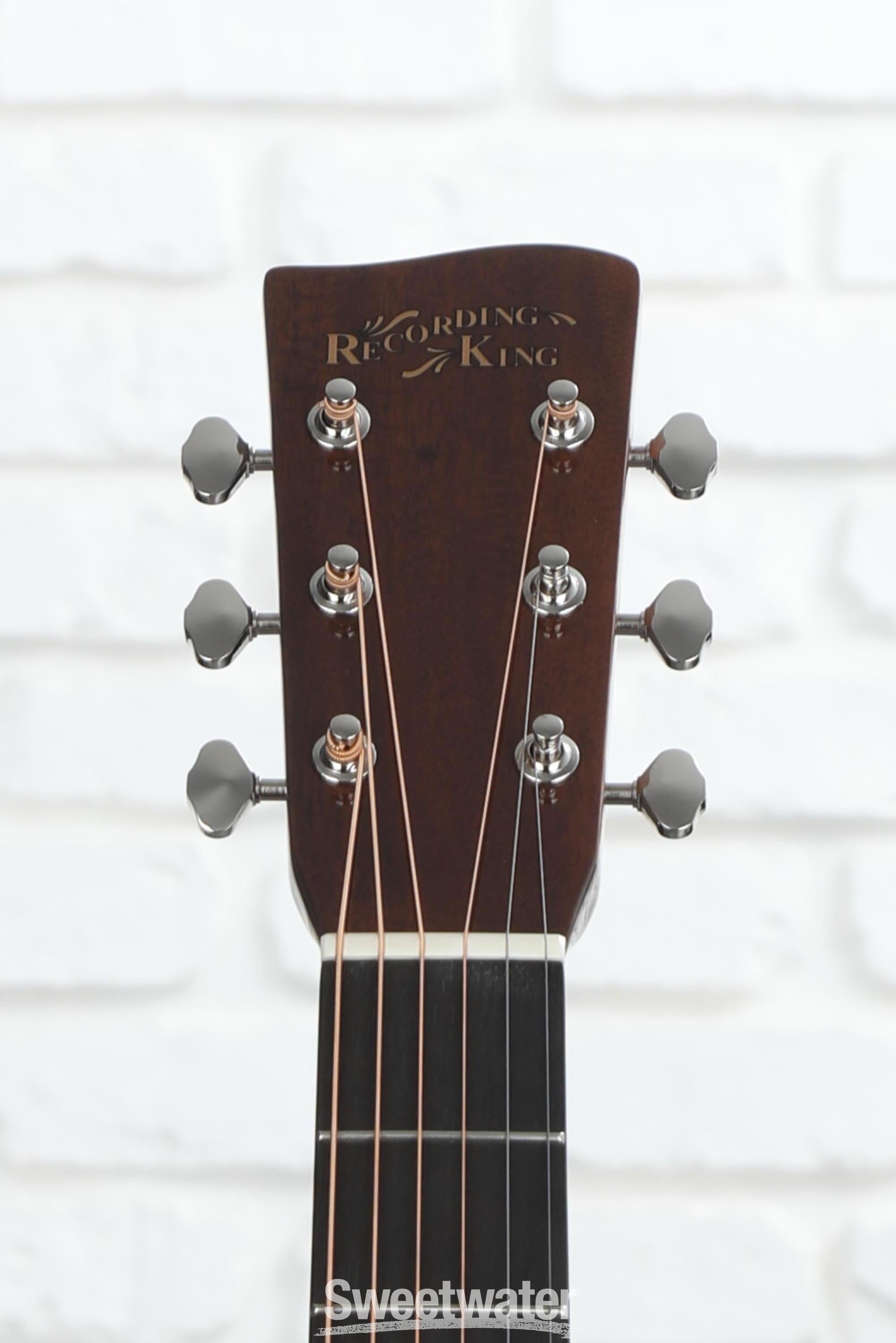 Recording King Tonewood Reserve Koa 000 12-fret Acoustic Guitar ...