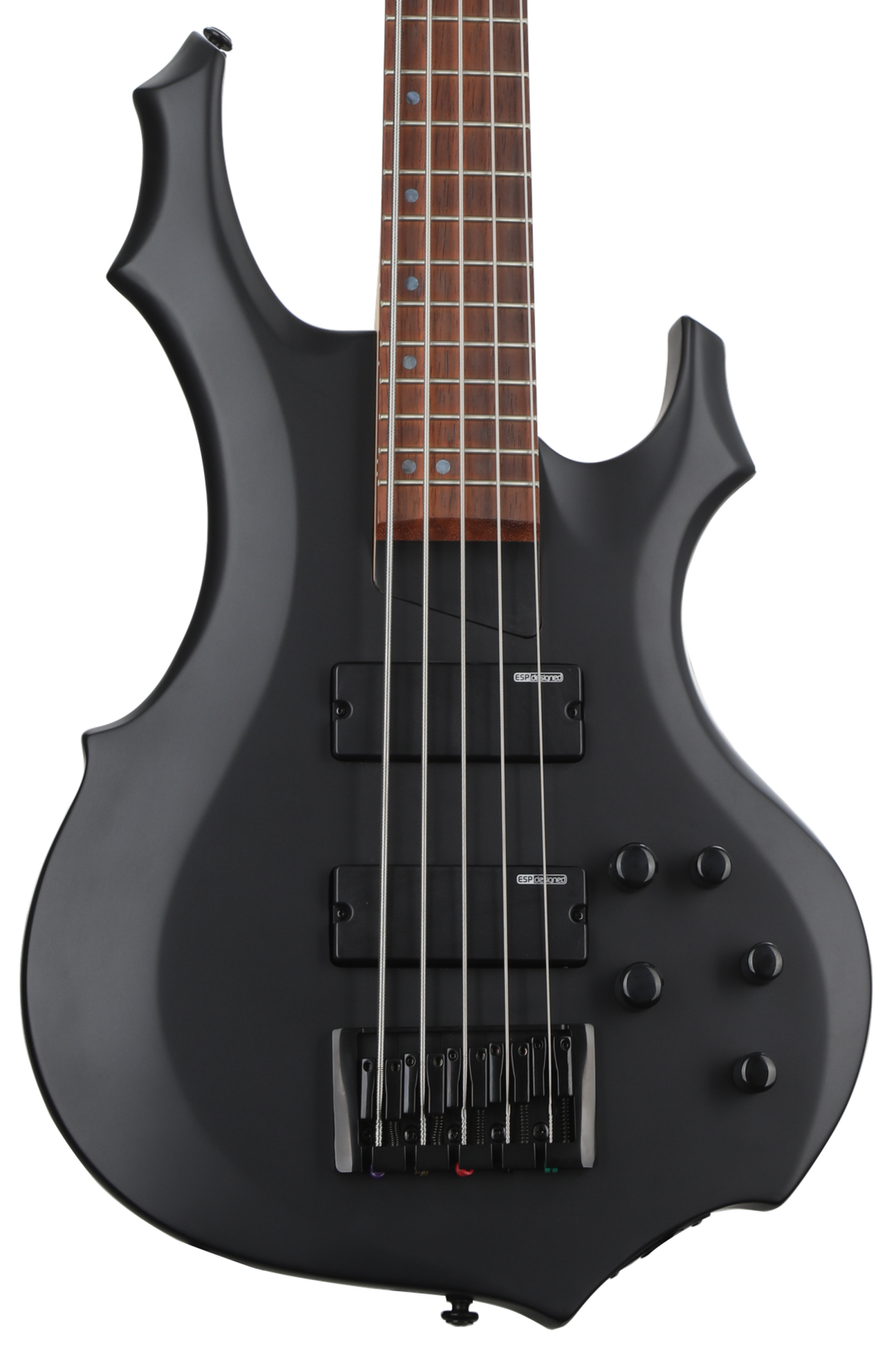 ESP LTD F-205 Bass Guitar - Black Satin | Sweetwater
