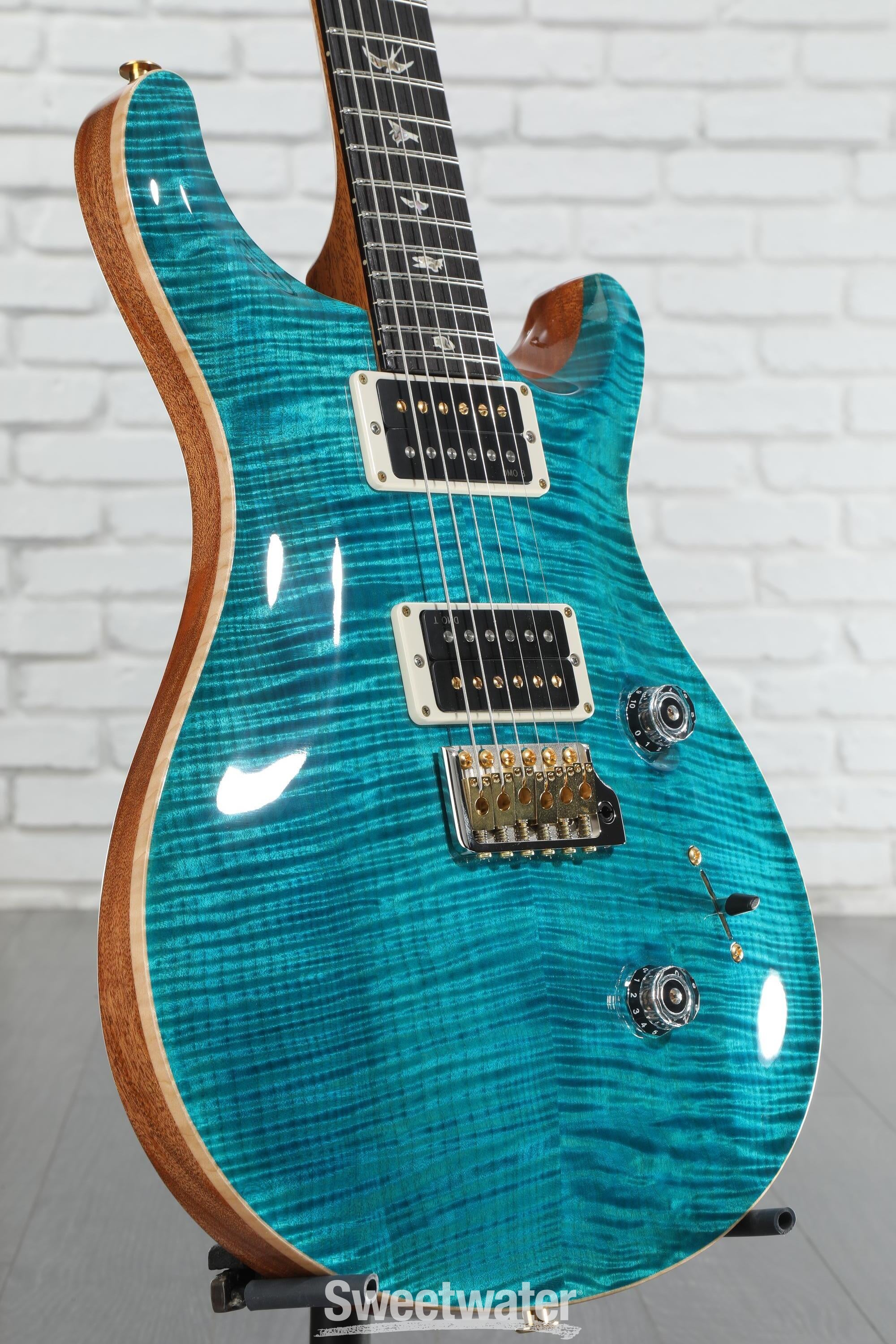 PRS Custom 24 10-Top Electric Guitar - Carroll Blue | Sweetwater