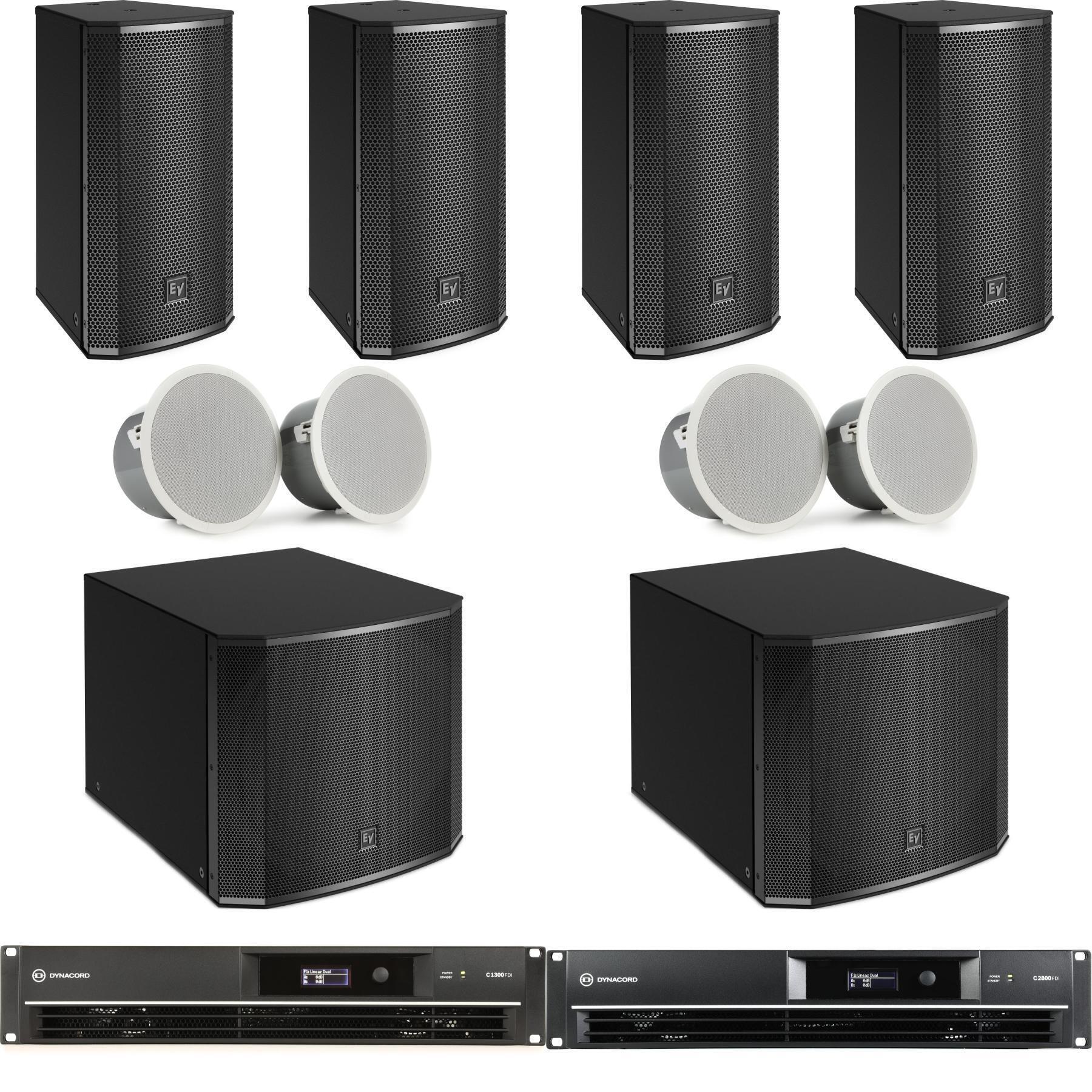 Electro-Voice Hotel Lobby and Bar Sound System with EVID C8.2LP 8-inch ...