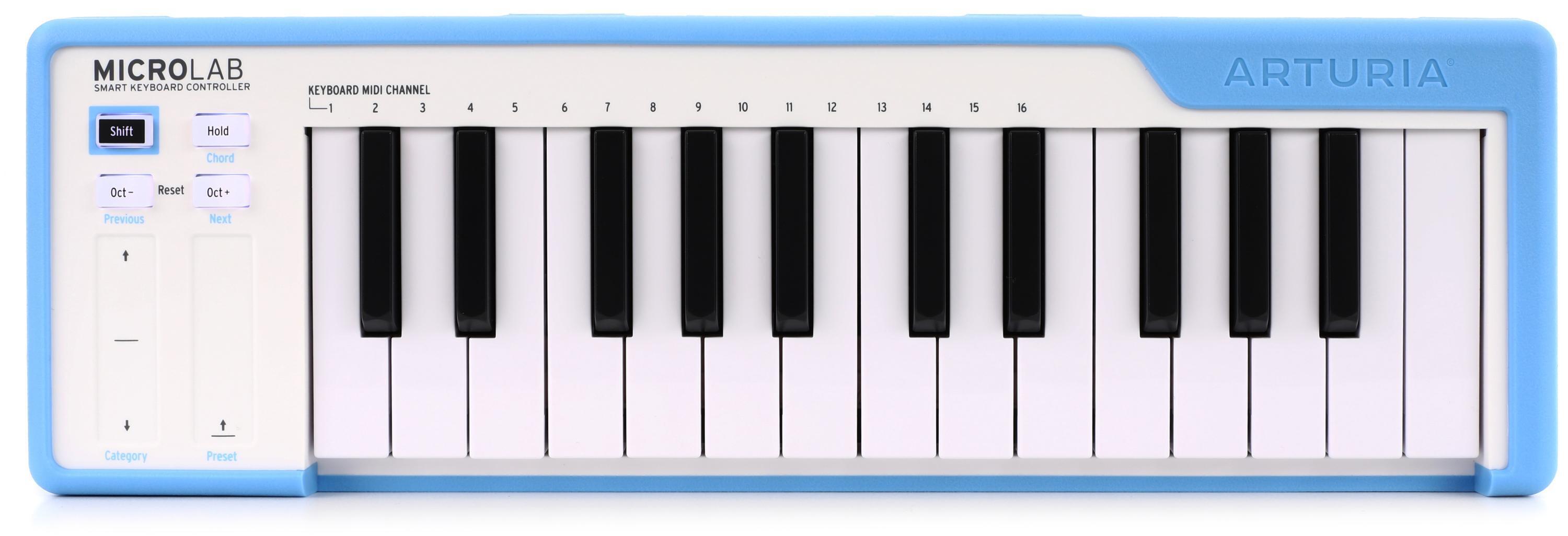 Arturia MicroLab 25-key Keyboard Controller - Blue | Sweetwater