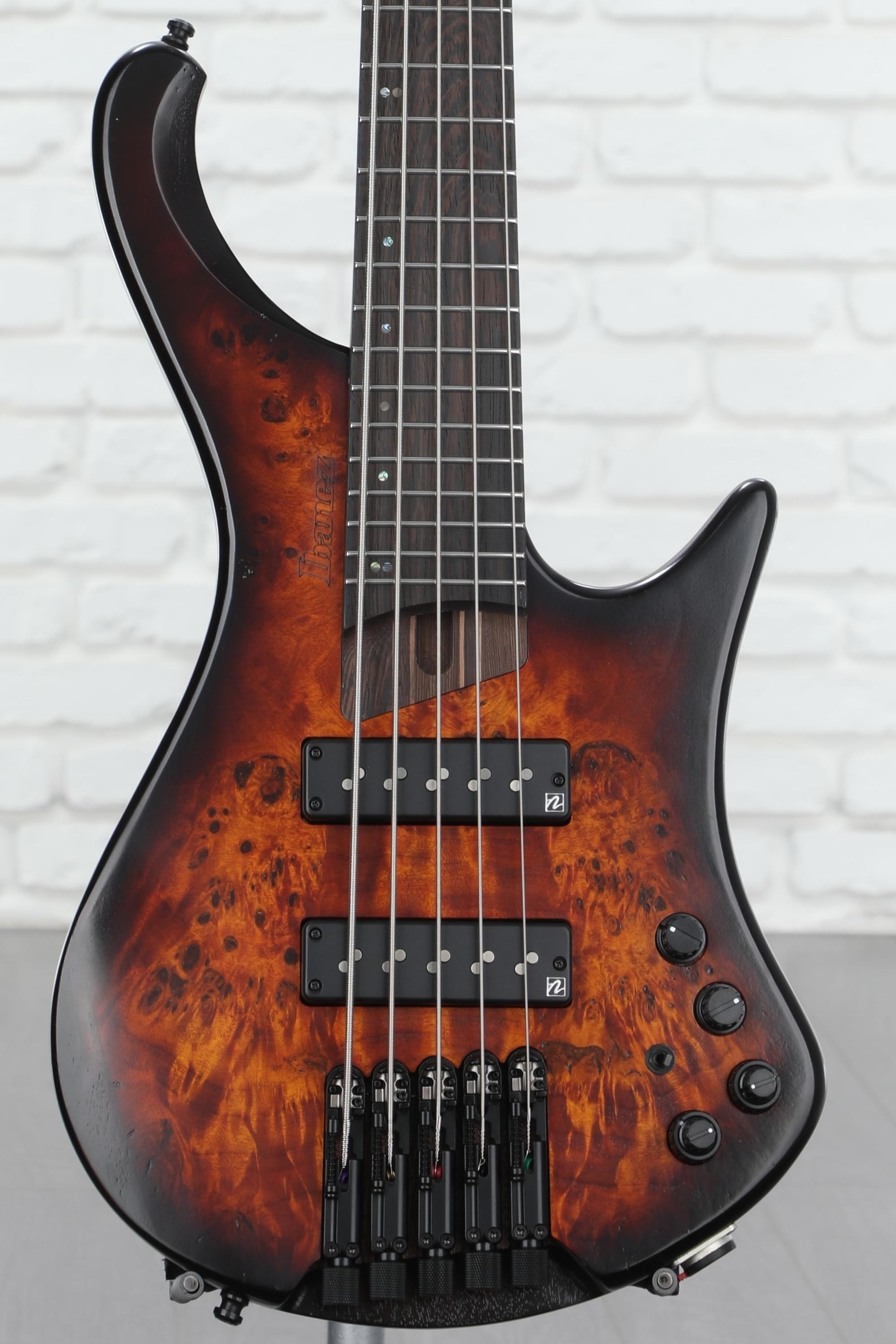 Ibanez EHB Ergonomic Headless 5-string Bass Guitar - Dragon Eye Burst ...