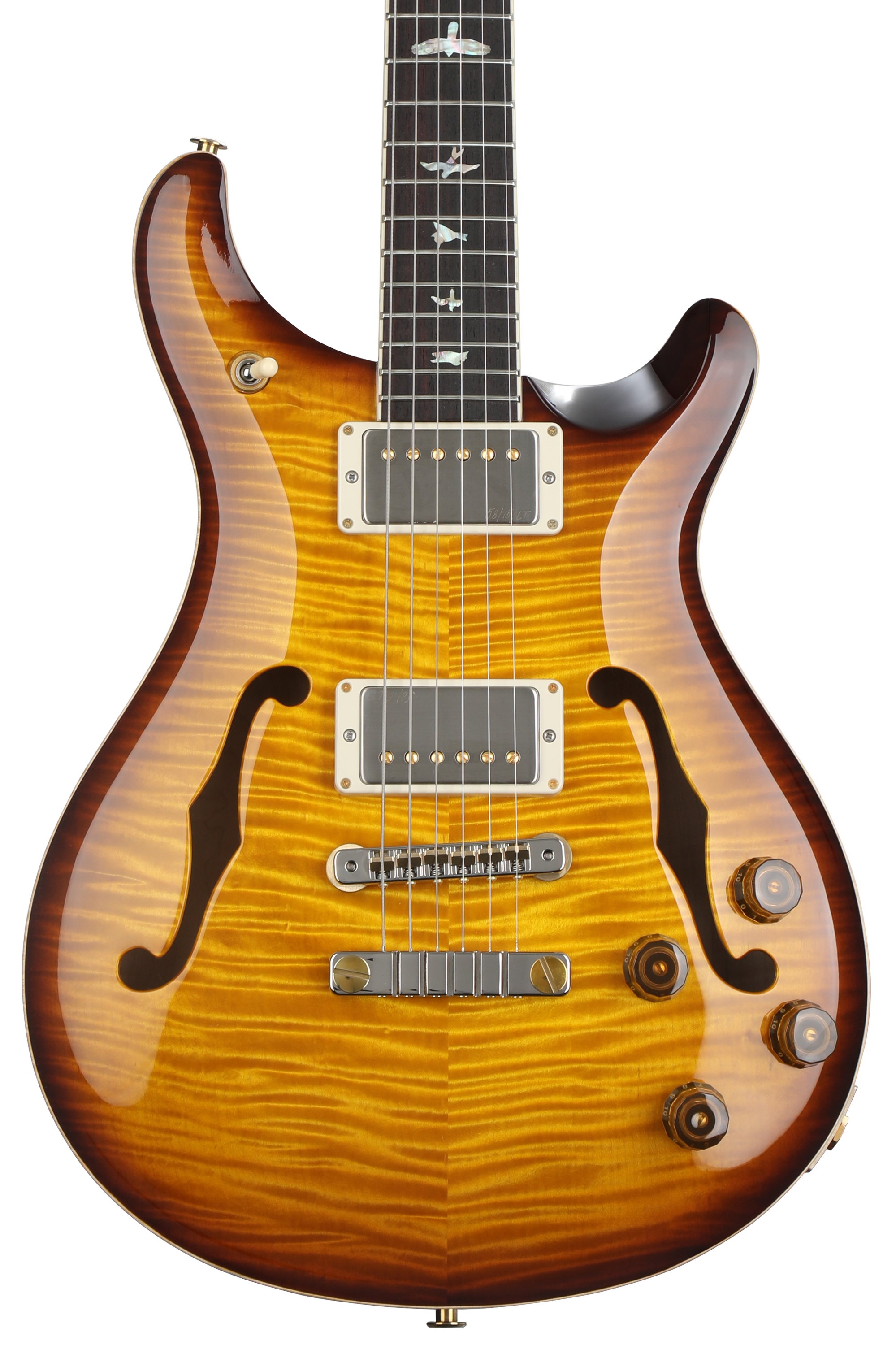 PRS McCarty 594 Hollowbody II 10-Top Electric Guitar - McCarty Tobacco Sunburst | Sweetwater