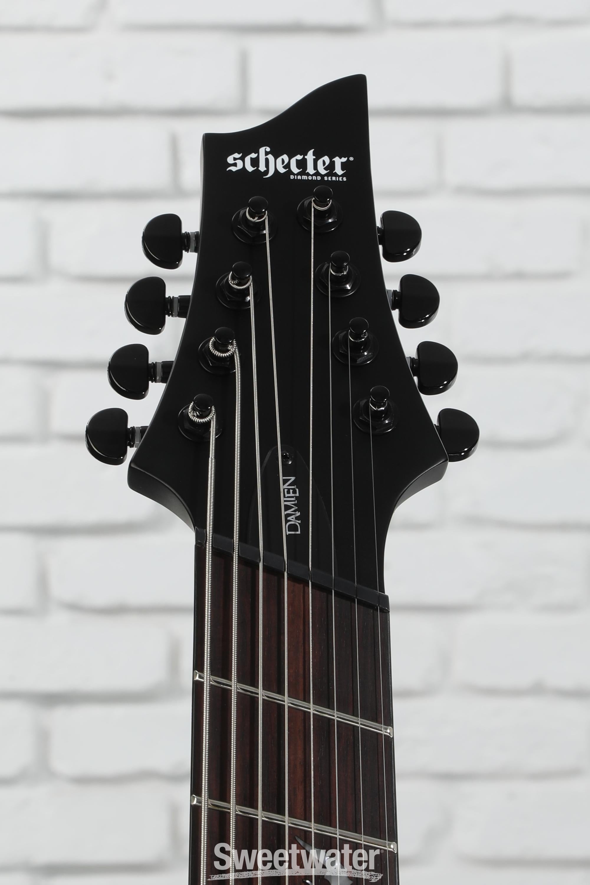 Schecter Damien-8 Multiscale 8-string Electric Guitar - Satin Black ...