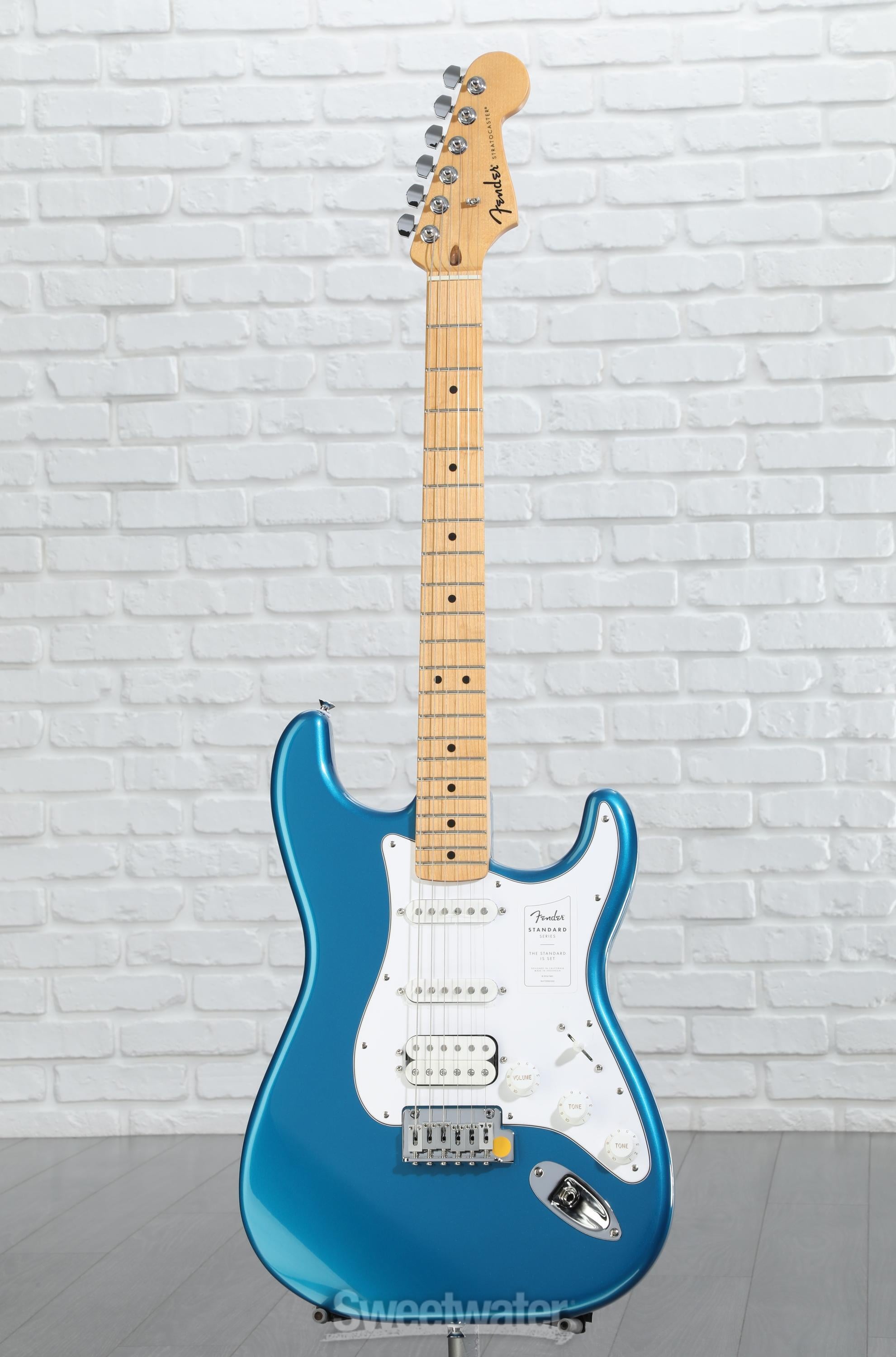 Fender Standard Stratocaster HSS Electric Guitar - Aqua Marine Meta ...