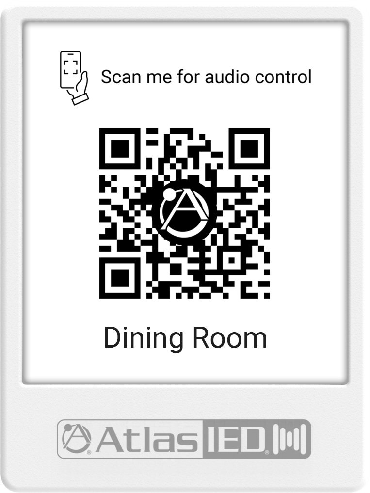 AtlasIED GEM-5 Atmosphere Virtual Wall Controller QR Code Holder ...