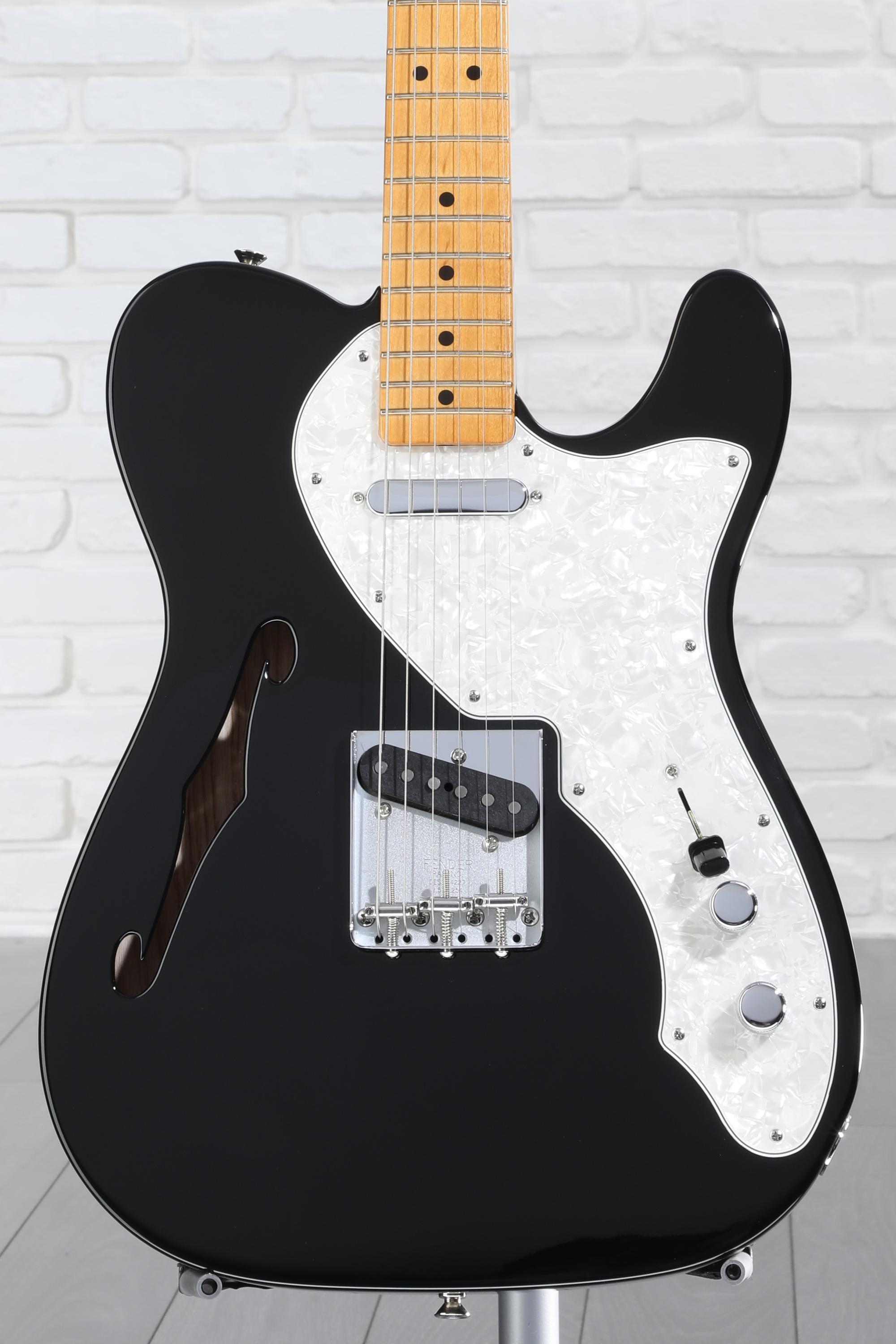 Fender Vintera II '60s Telecaster Thinline Electric Guitar - Black ...