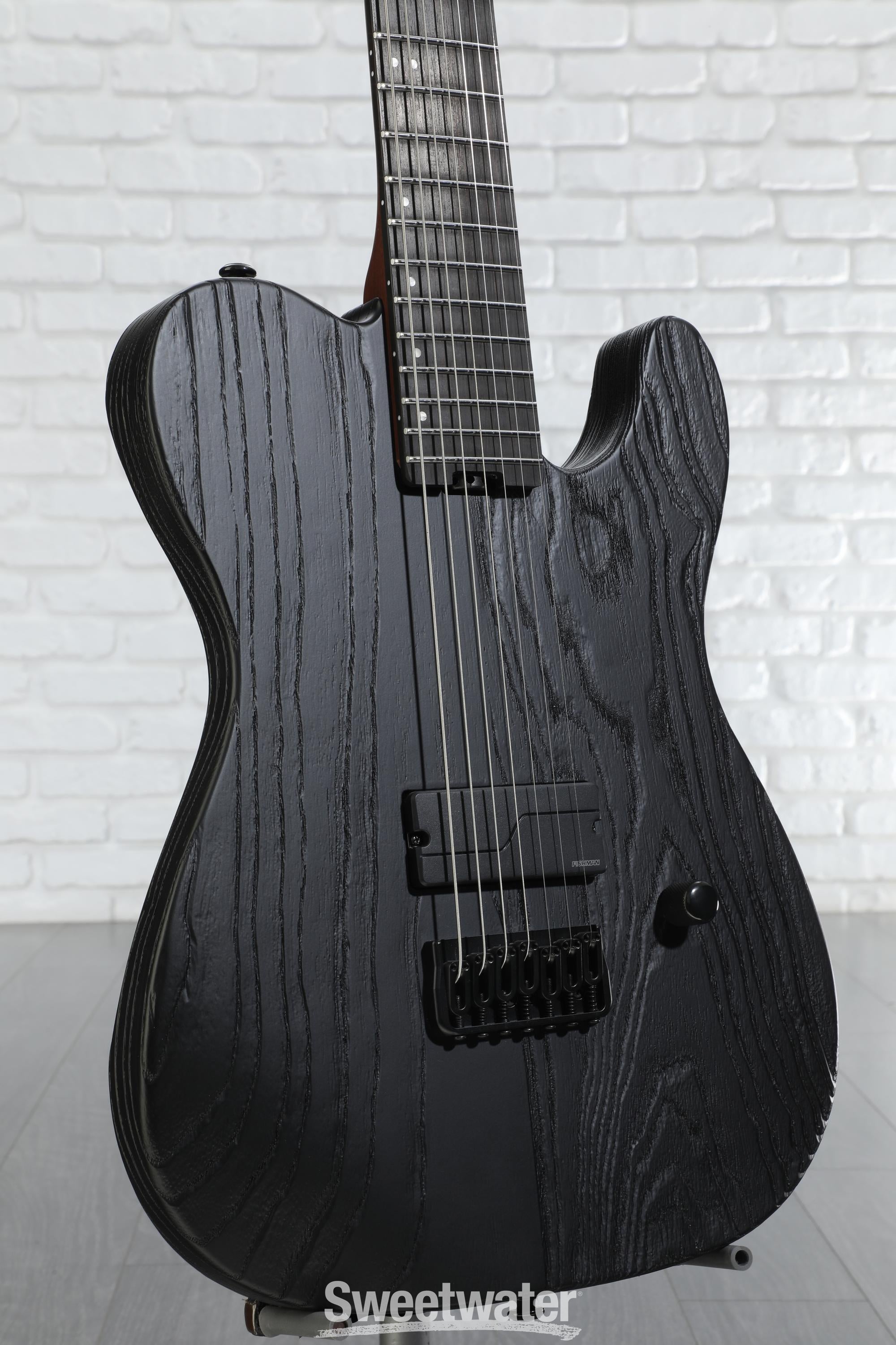 ESP LTD TE-1007B 7-string Baritone Electric Guitar - Black Blast ...