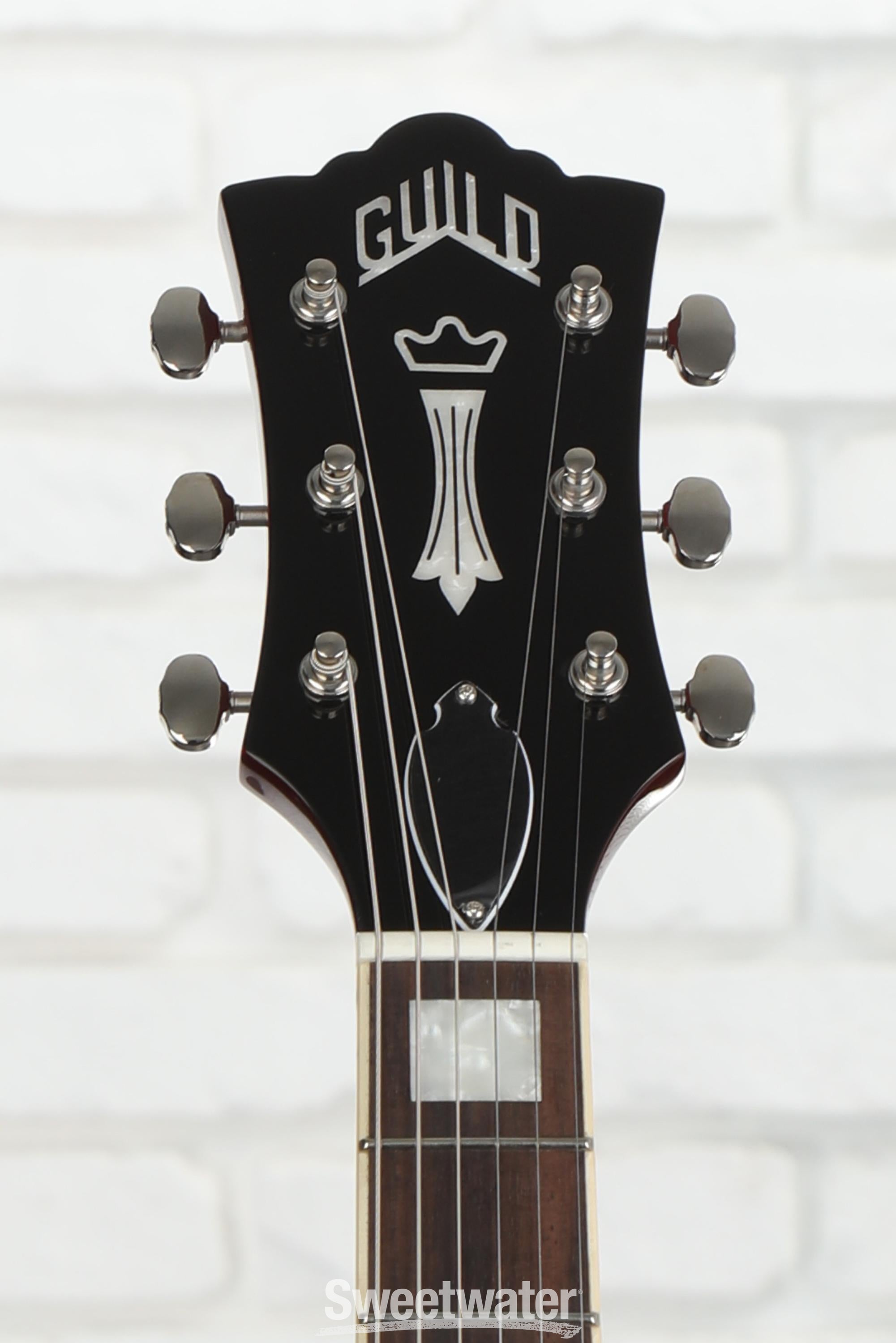 Guild Polara Deluxe Electric Guitar - Cherry Red | Sweetwater