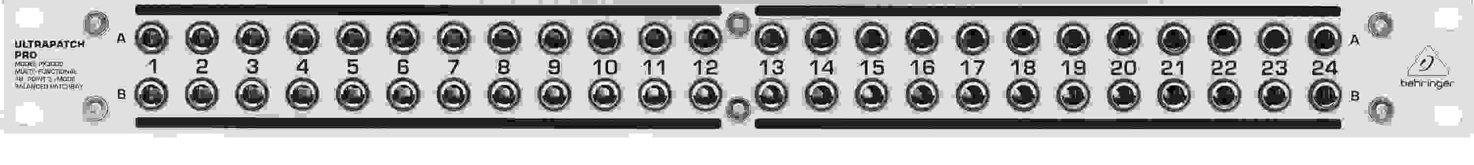 Behringer Ultrapatch Pro PX3000 48-point 1/4 inch TRS Balanced Patchbay ...