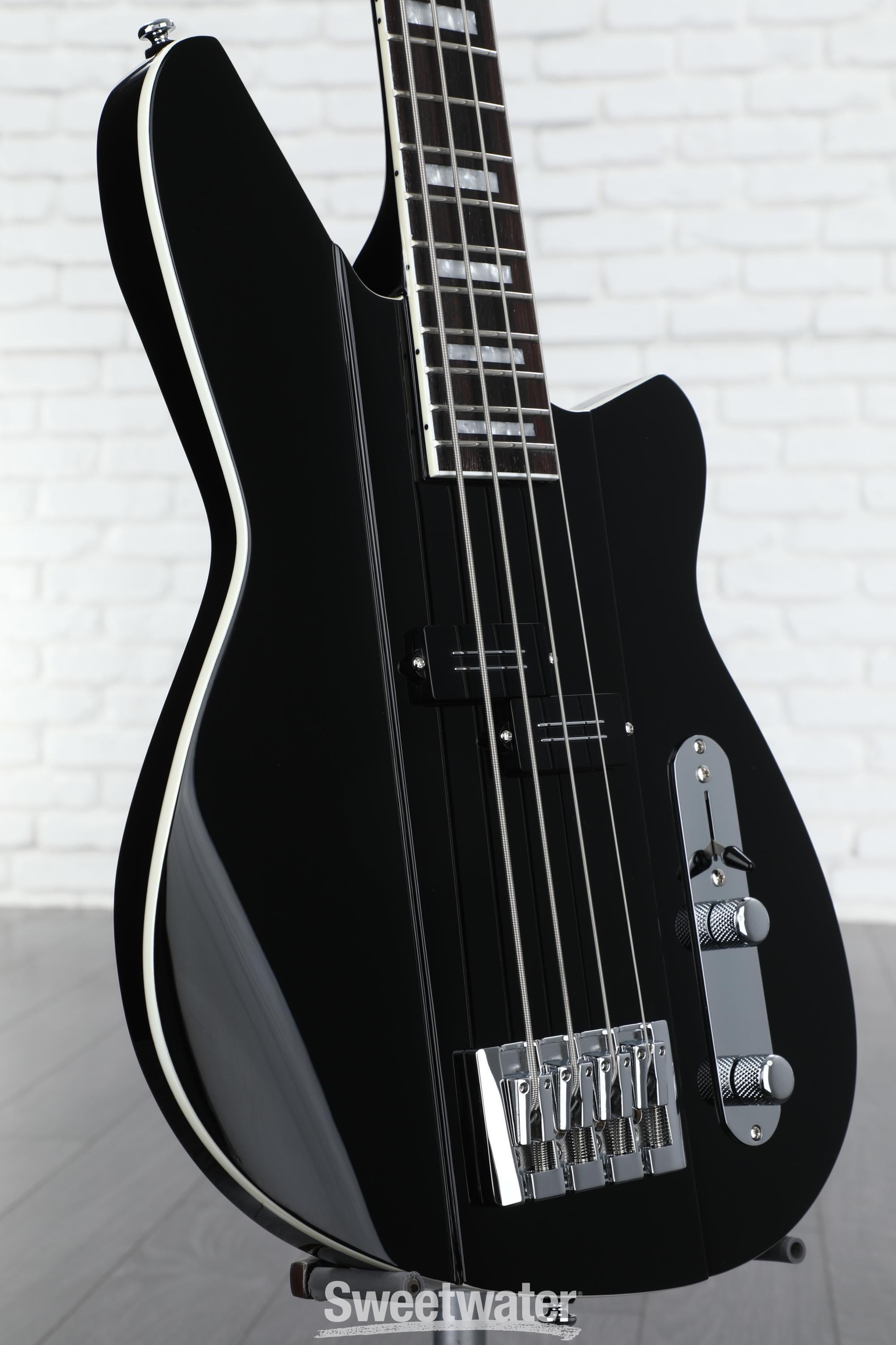 Reverend Sentinel Short-scale Bass, Midnight Black | Sweetwater