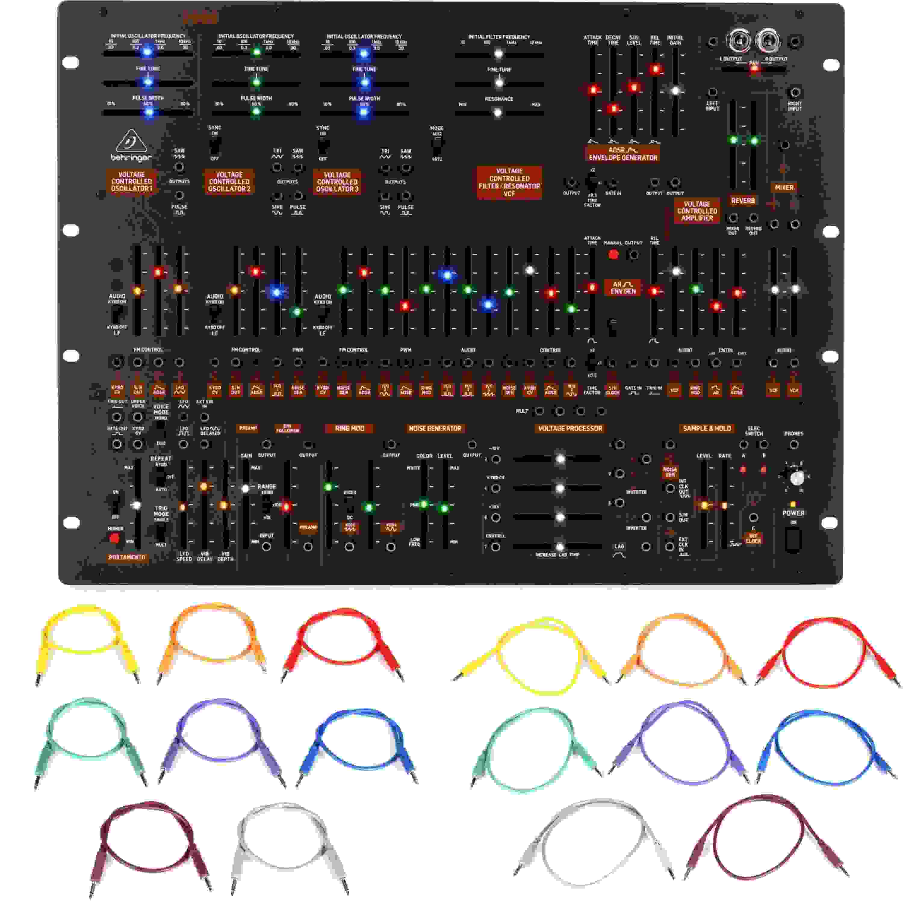 Behringer 2600 Analog Semi-modular Synthesizer with Patch Cables ...