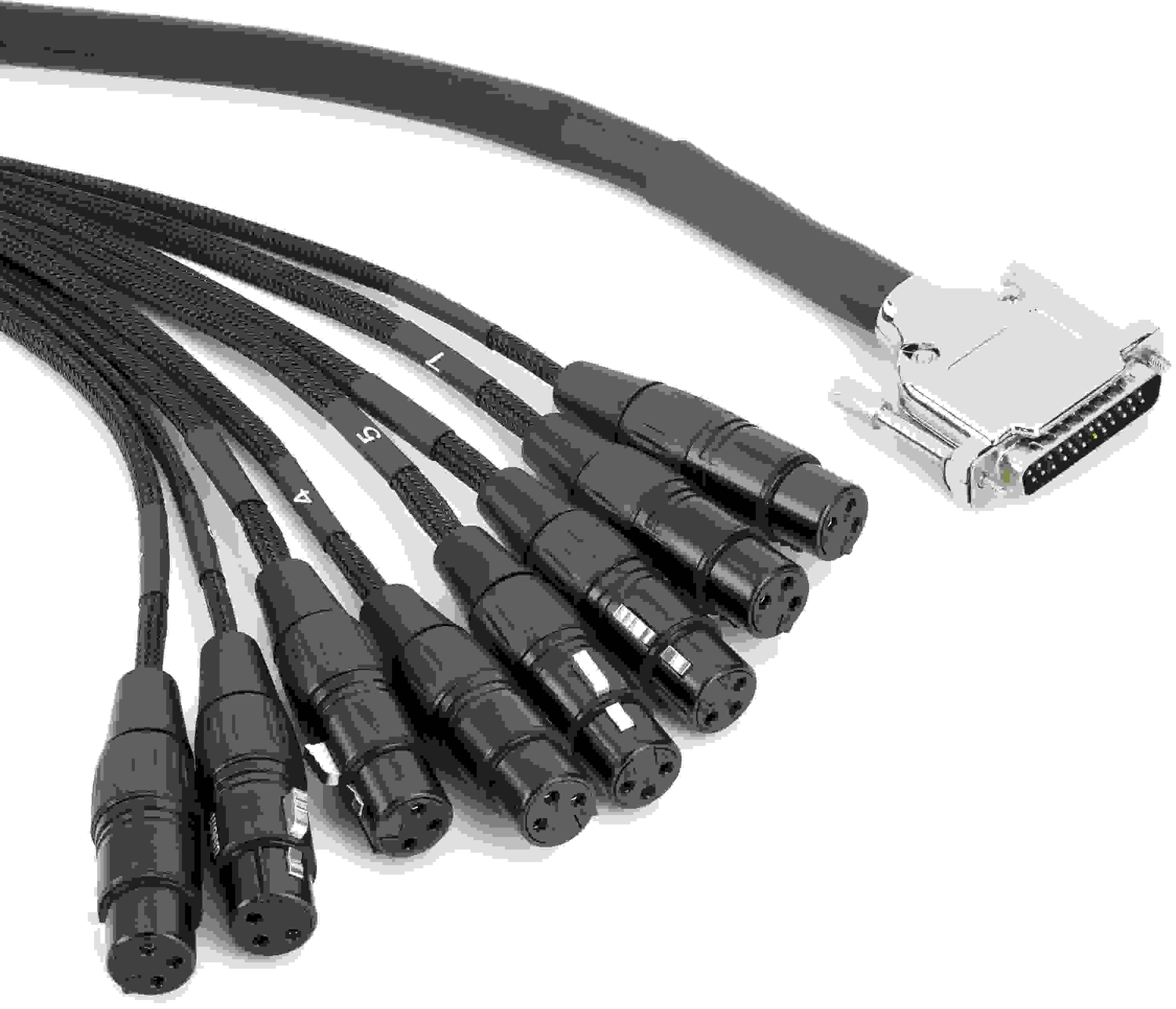 Warm Audio Premium 8-channel DB25 to XLRF Audio Breakout Cable - 10 ...