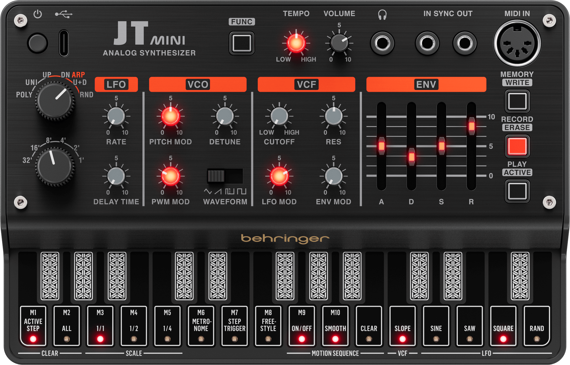 Behringer JT Mini Polyphonic 3-voice Analog Synthesizer | Sweetwater