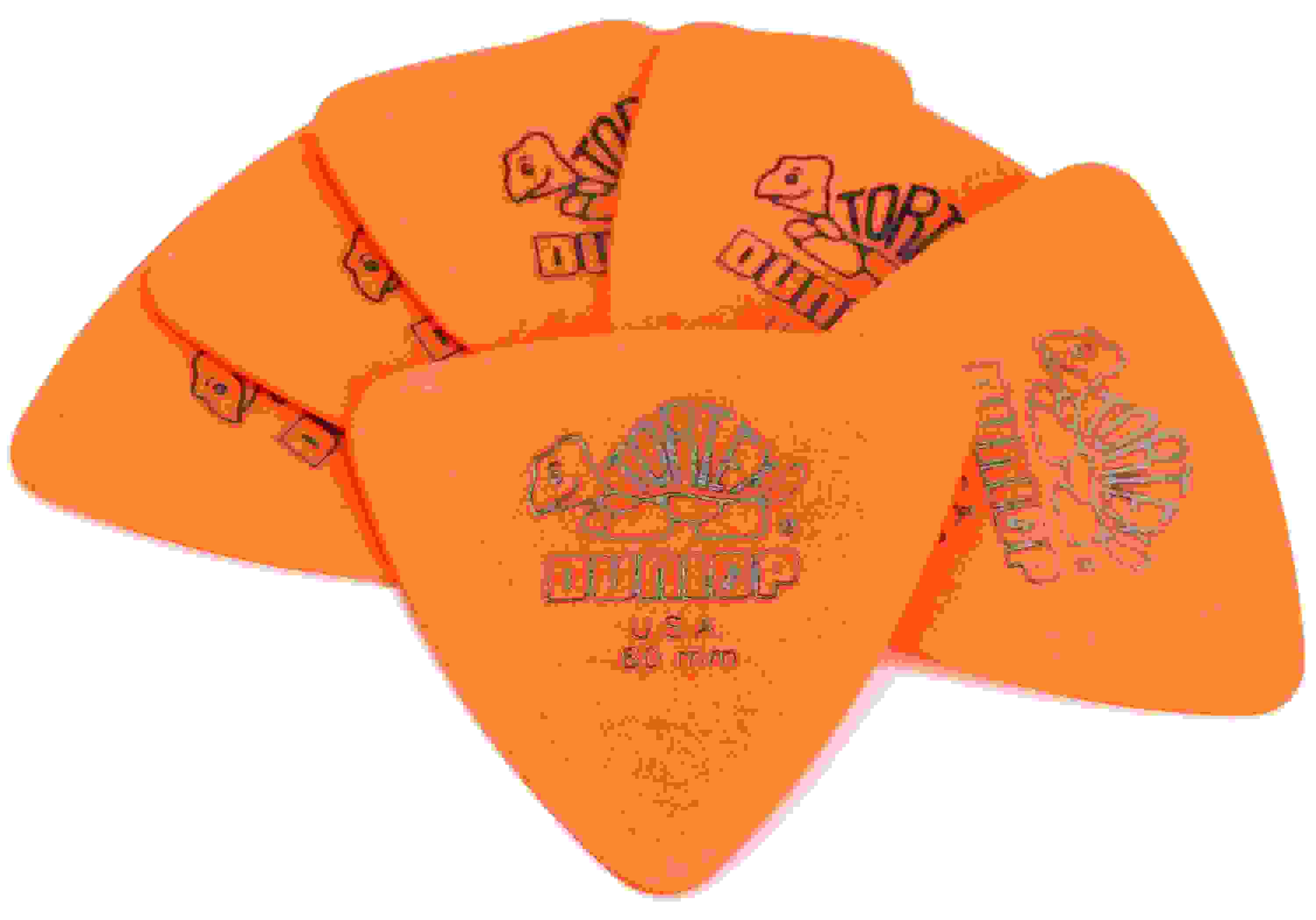 Dunlop Tortex Triangle Guitar Picks - .60mm Orange (6-pack) | Sweetwater