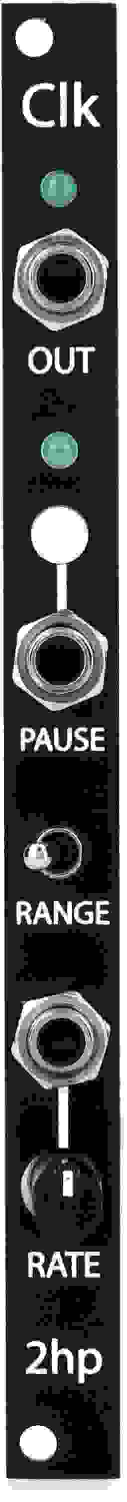 2HP Clk Eurorack Clock Module - Black | Sweetwater