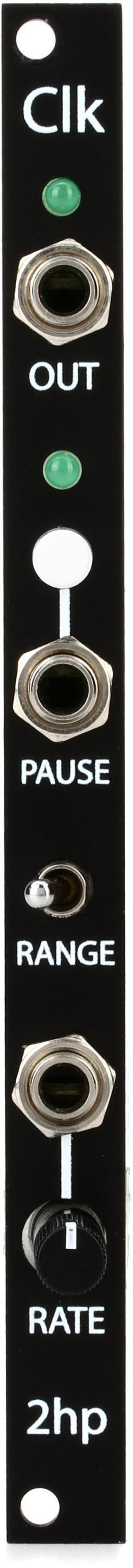 2HP Clk Eurorack Clock Module - Black | Sweetwater