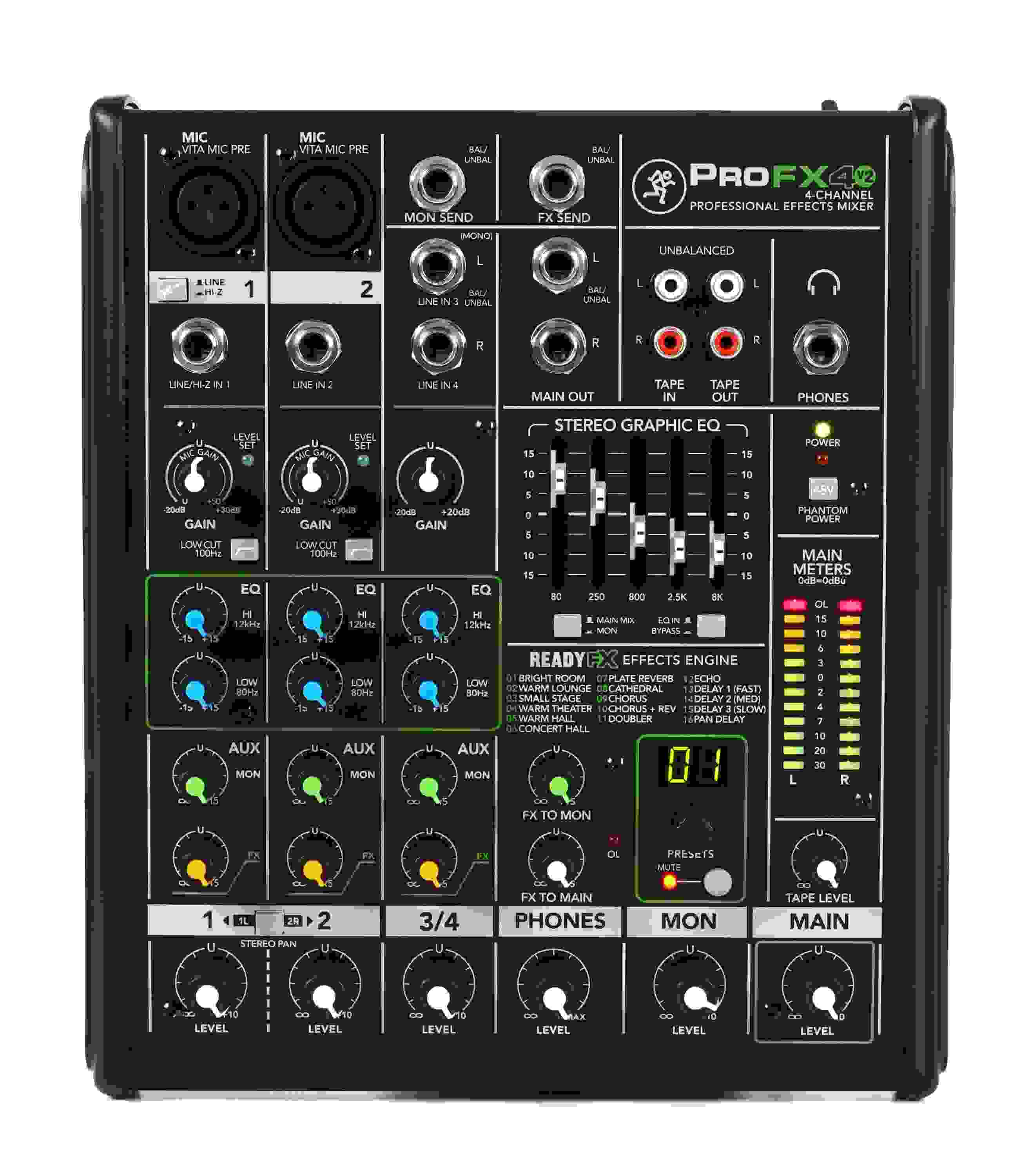 Mackie ProFX4v2 4-channel Mixer with Effects Reviews | Sweetwater