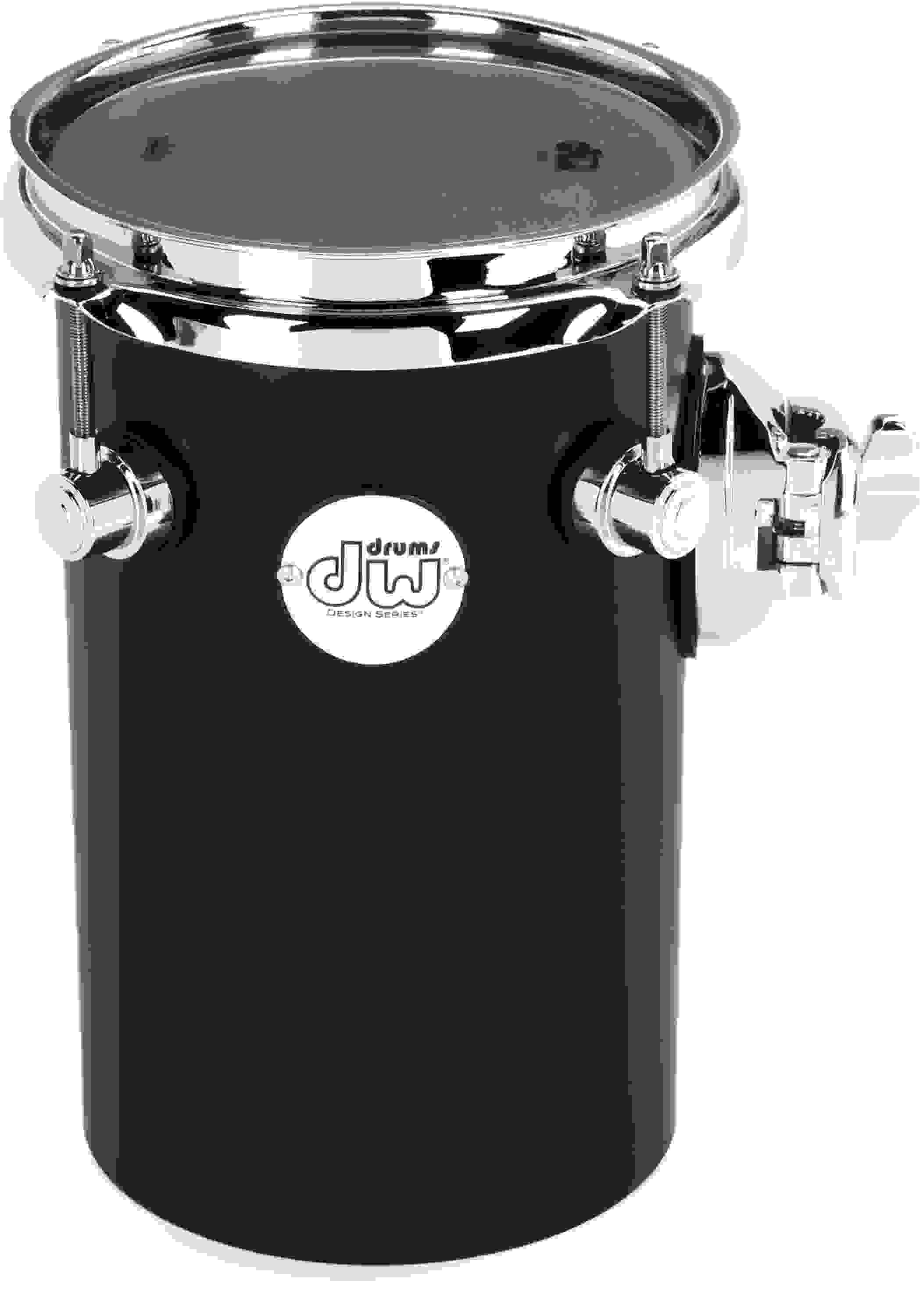 DW Design Series Rata Tom - 10 inches x 6 inches, Black Satin | Sweetwater