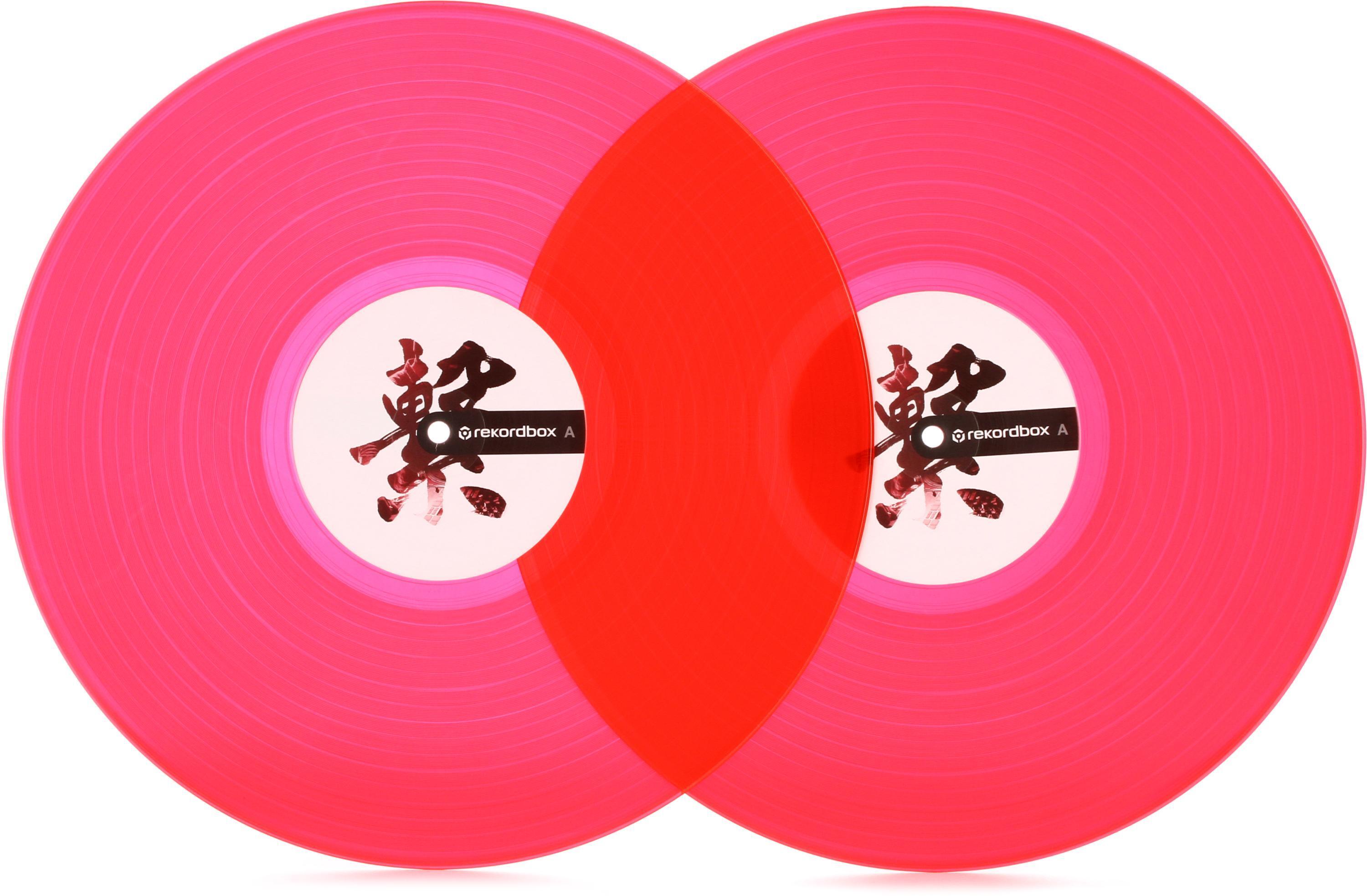 Pioneer DJ RB-VD2 12-inch Rekordbox Control Vinyl Pair - Clear Red ...