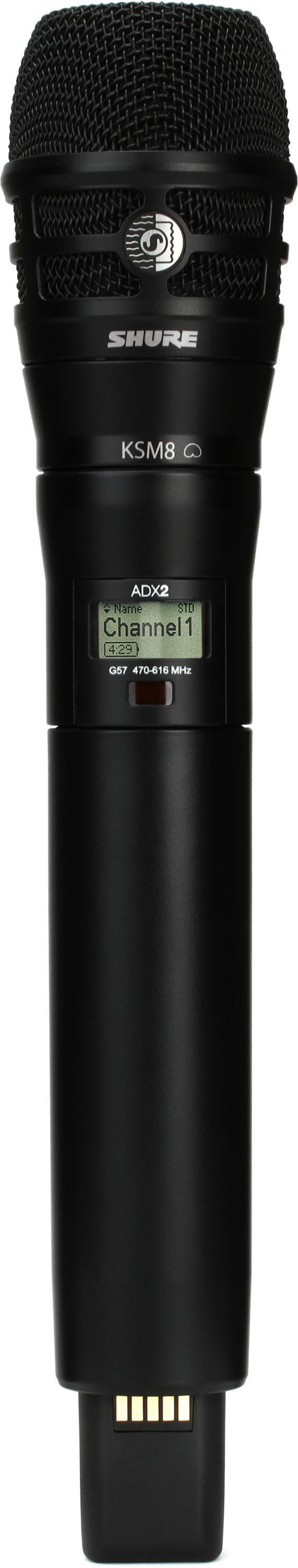 Shure ADX2/K8 Wireless Handheld Microphone Transmitter - Black | Sweetwater